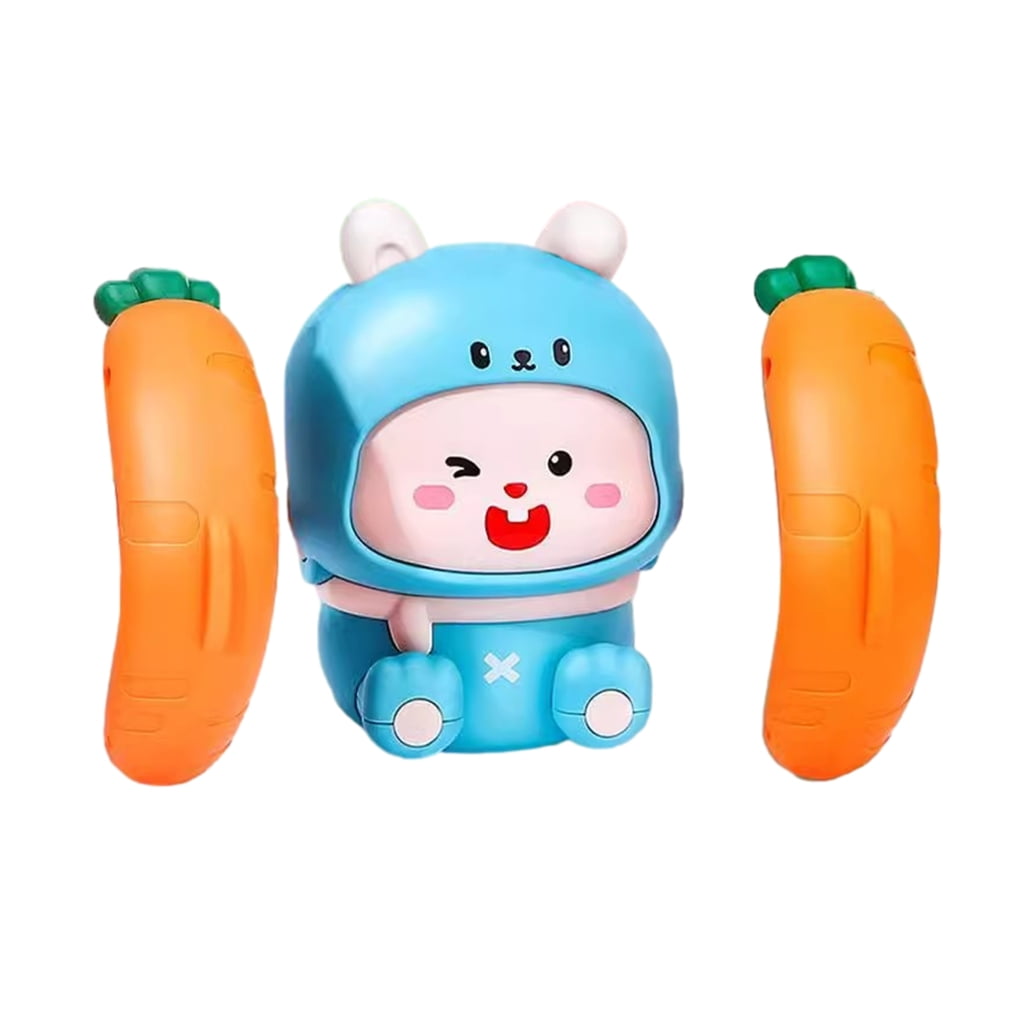 Rabbit Electric Tumbling Toy with Music Light Children Walking Dancing ...