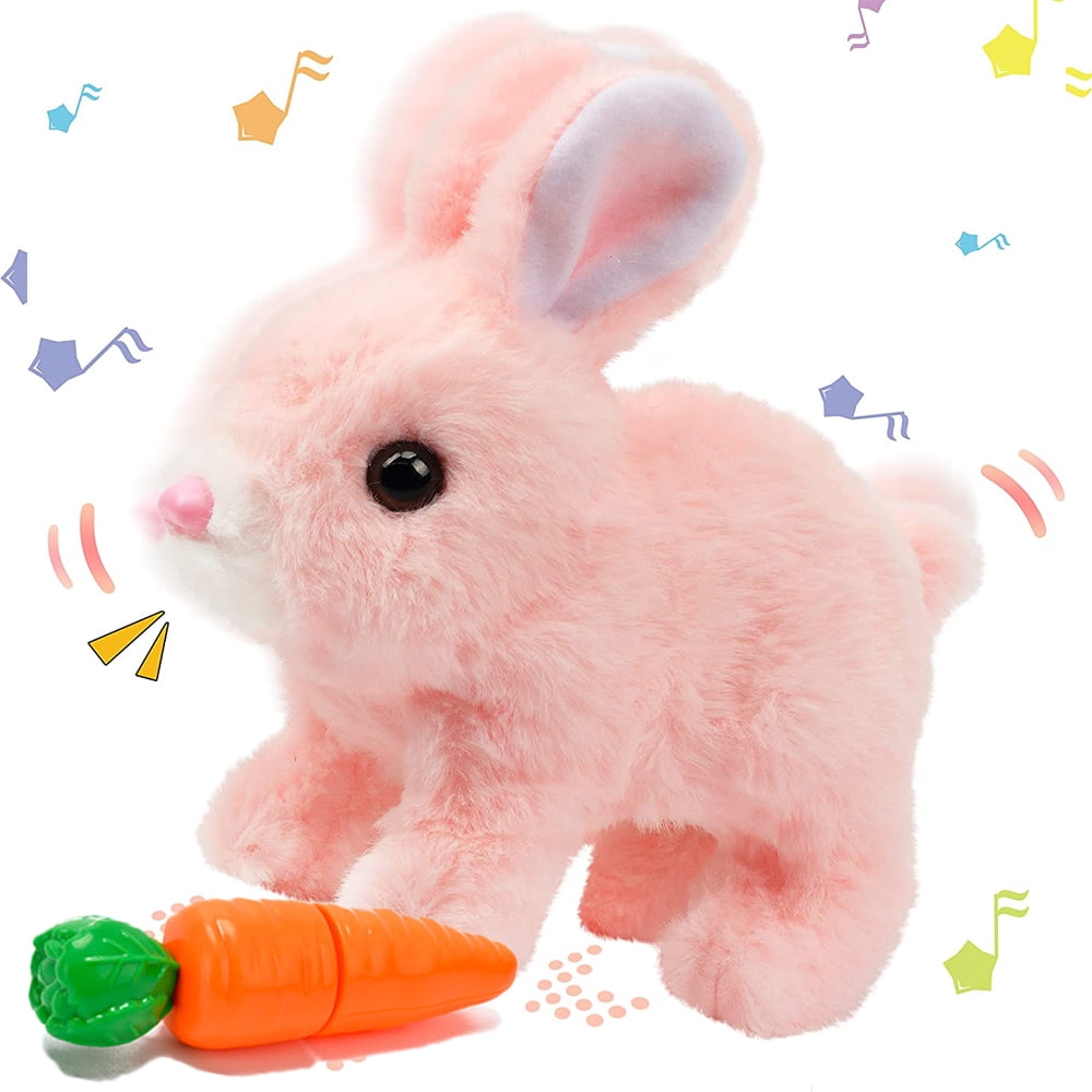 Rabbit Electronic Plush Bunny Toy with Sounds&Movements - Walmart.com