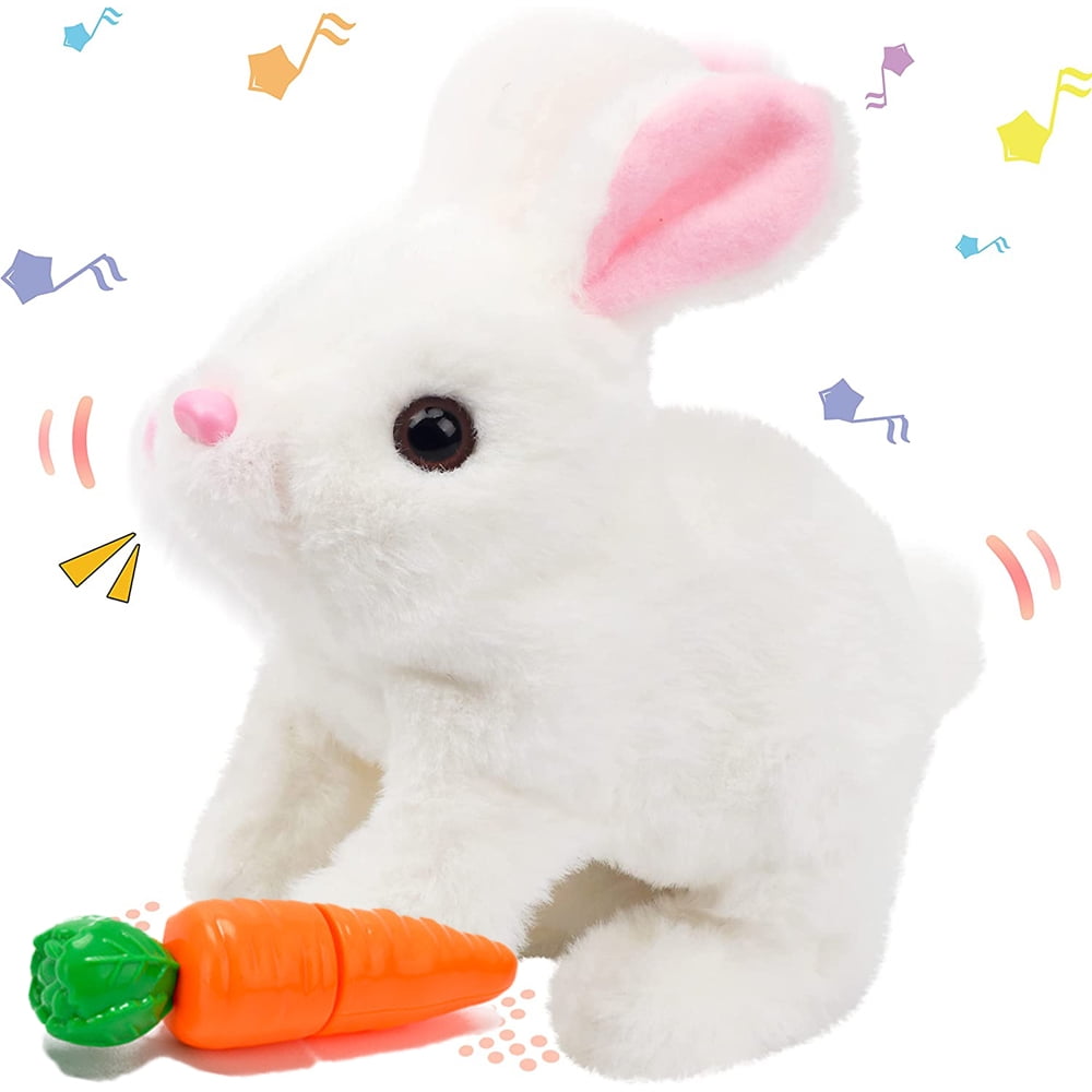 Rabbit Electronic Plush Bunny Toy with Sounds&Movements - Walmart.com