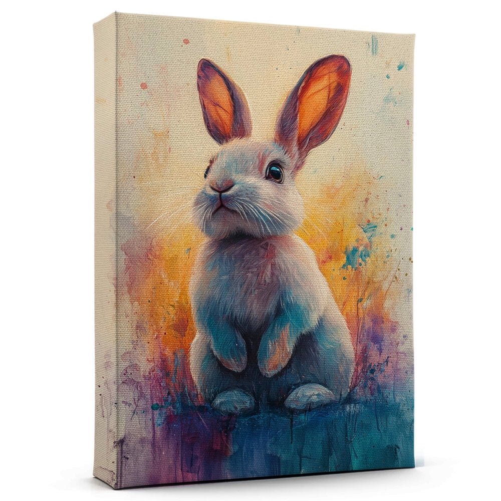 Rabbit English Lop Canvas For Wall, Funny Animal Decor Rabbit English ...