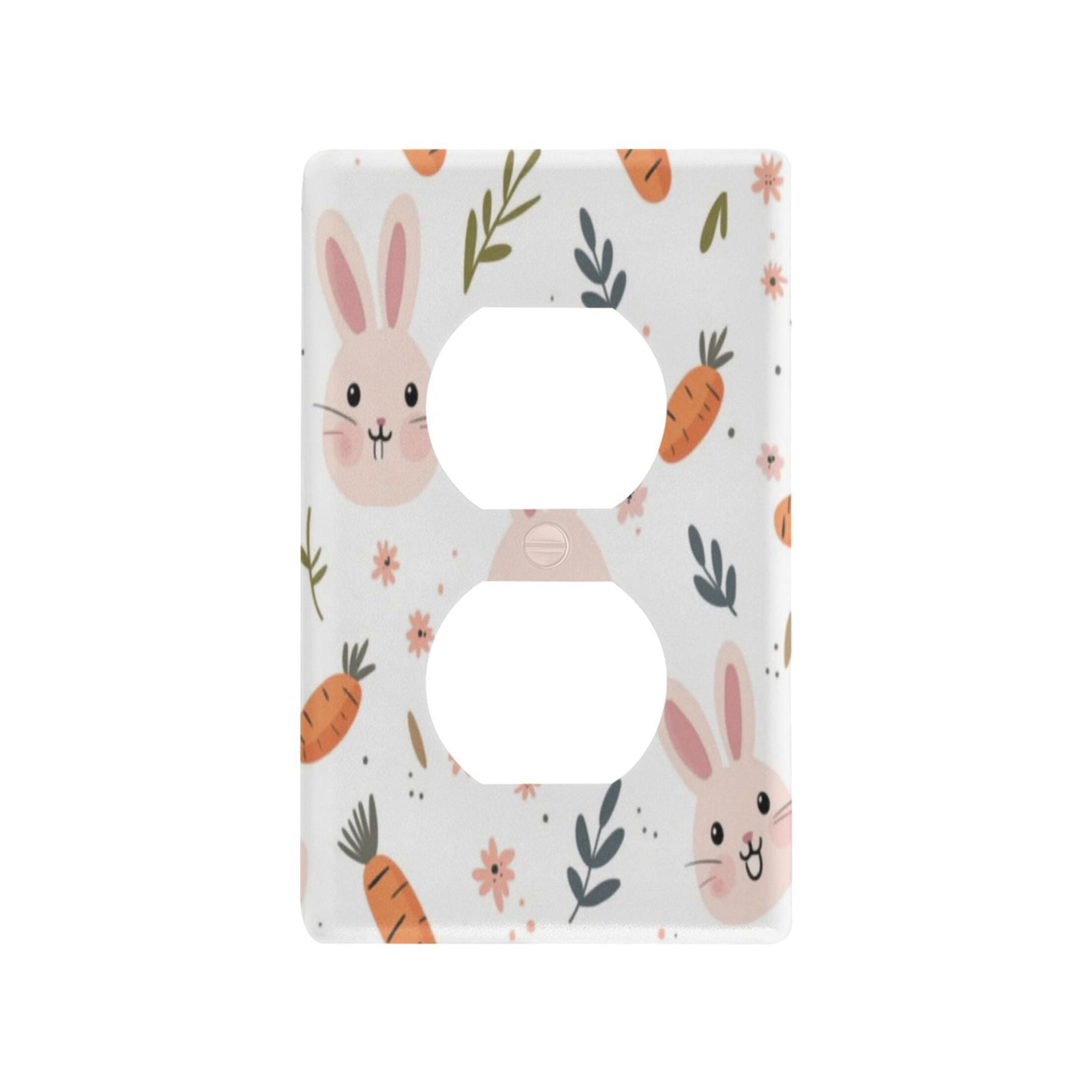 Rabbit Face and Carrots Light Switch Cover Switch Plate Outlet Cover ...