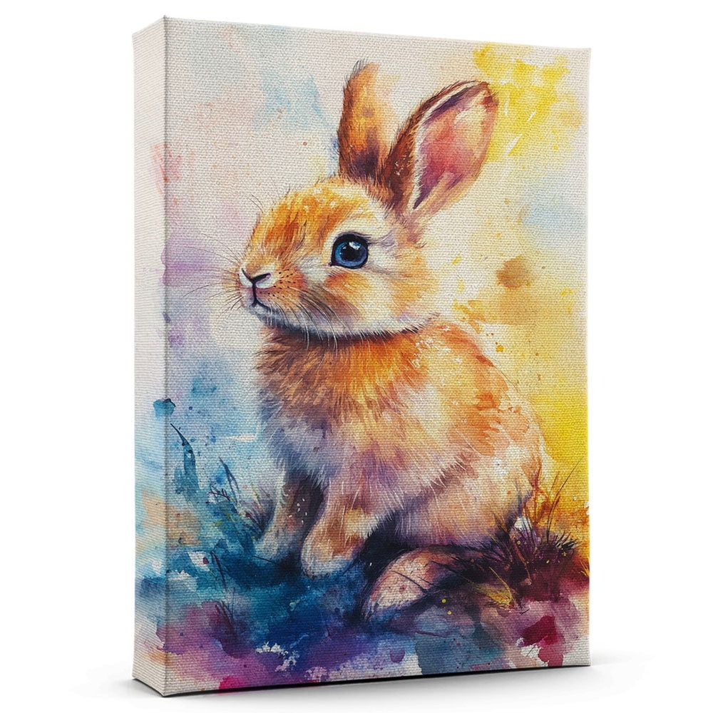 Rabbit Fawn Netherland Dwarf Canvas, Colorful Rabbit Fawn Netherland ...