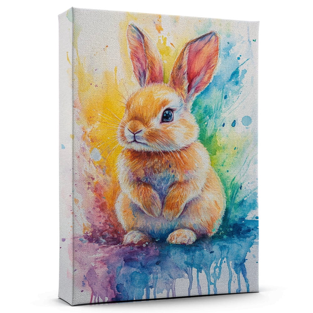 Rabbit Fawn Netherland Dwarf Canvas Wall Art Animal Decor, Rabbit Fawn ...