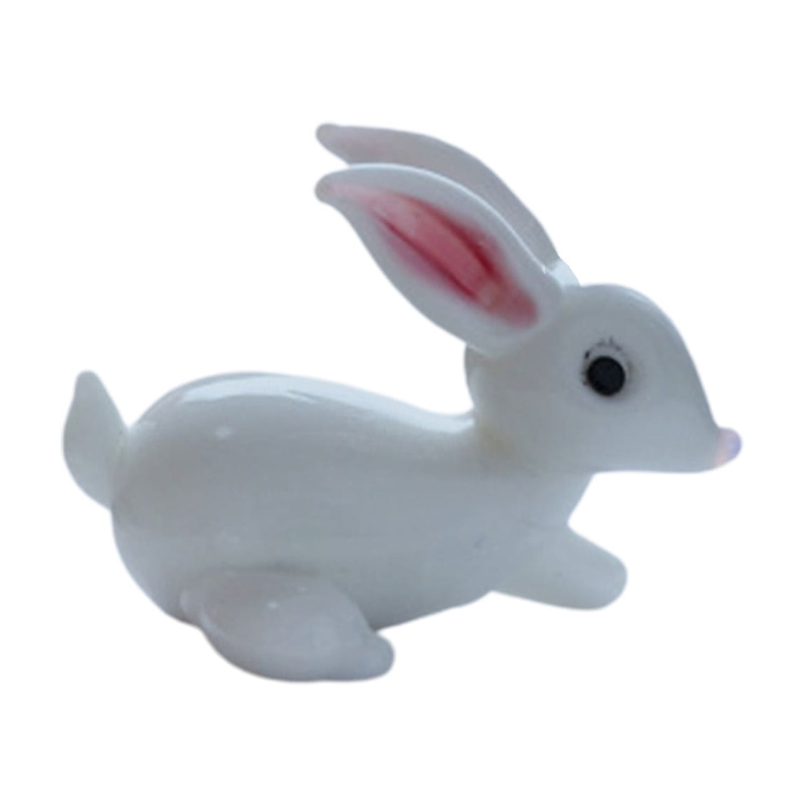 Rabbit Figurine Multiple Postures Super Mini Soda Lime glass Vivid ...