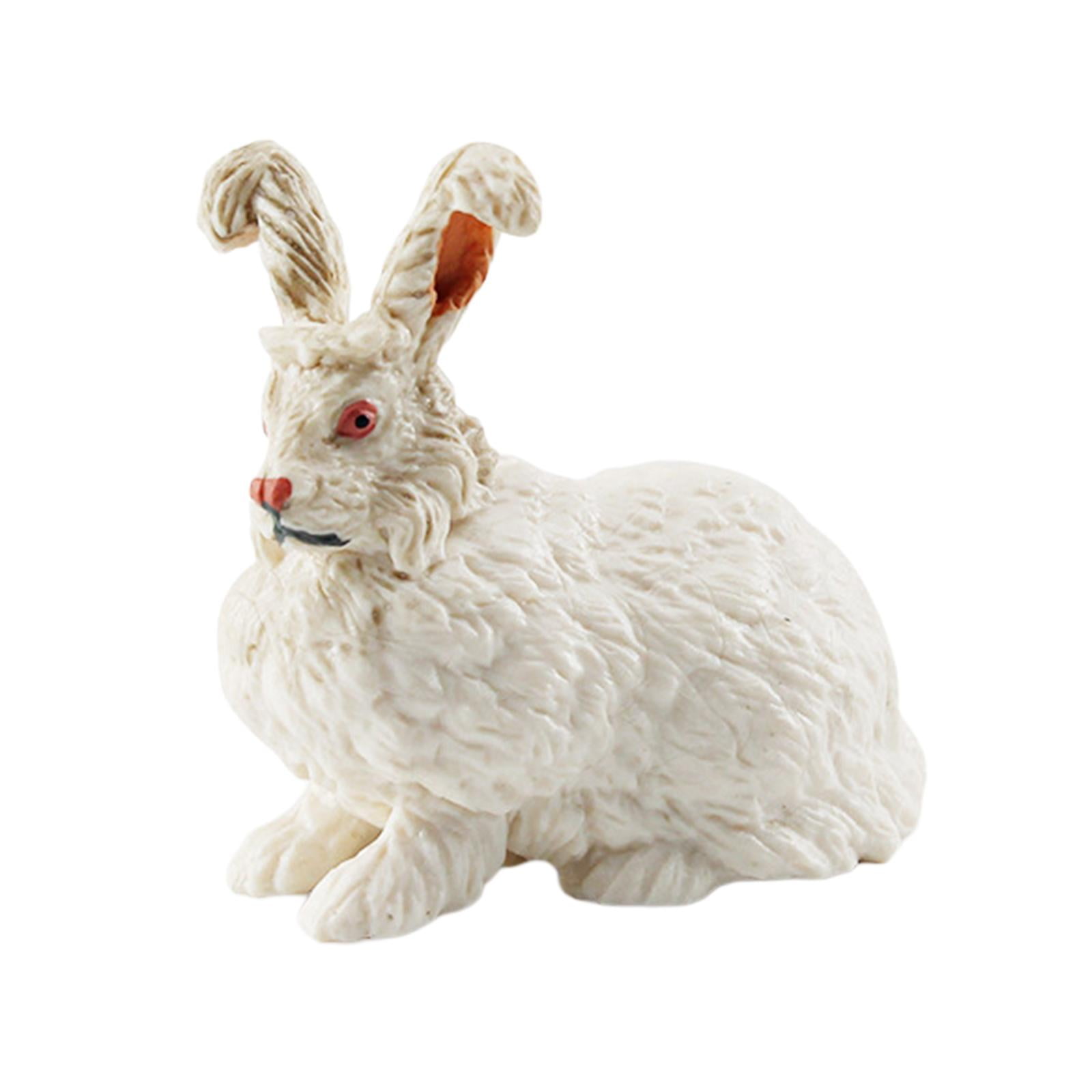 Rabbit Figurines Bunny Animal Figures Kids Children Rabbit Playset ...