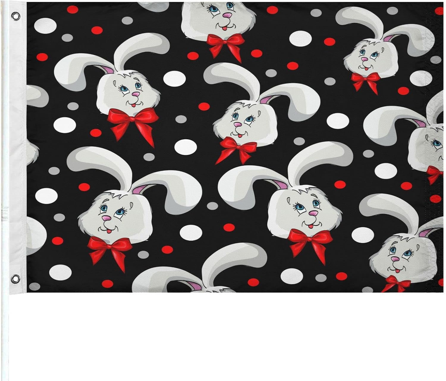 Rabbit Flag Outdoor Garden Flag for Outside Funny Flags with Brass ...