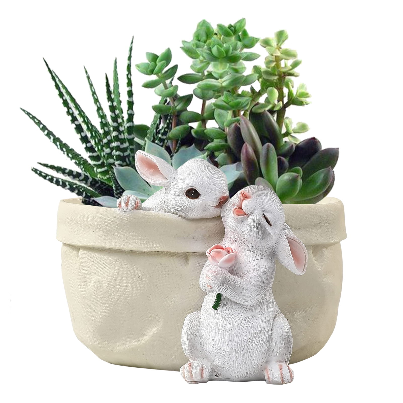 Rabbit Flower Pot Succulent Planter Garden Pots, Decorative Flower Pot ...