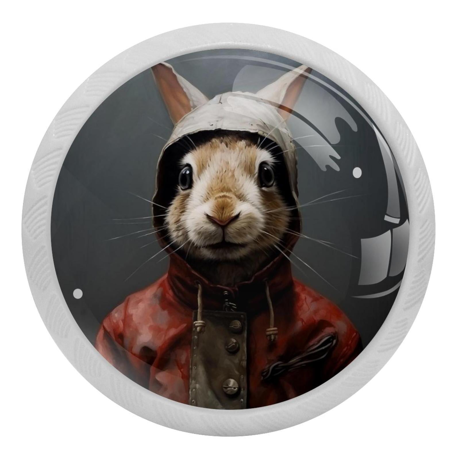 Rabbit Fluorescent Drawer Pulls: Round 4-Pack - Glow-in-the-Dark Knobs ...