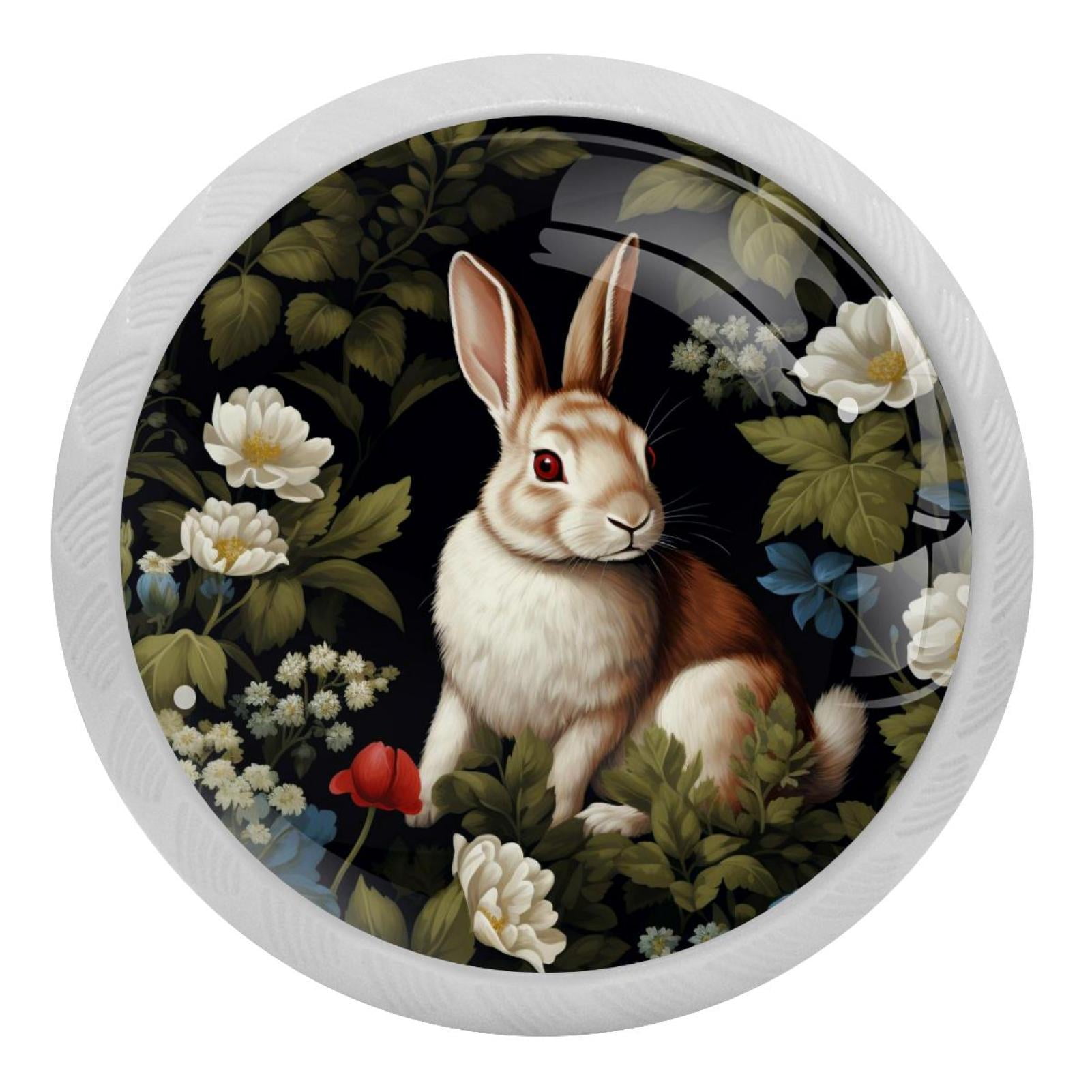 Rabbit Fluorescent Drawer Pulls: Round 4-Pack Glow-in-the-Dark Knobs ...