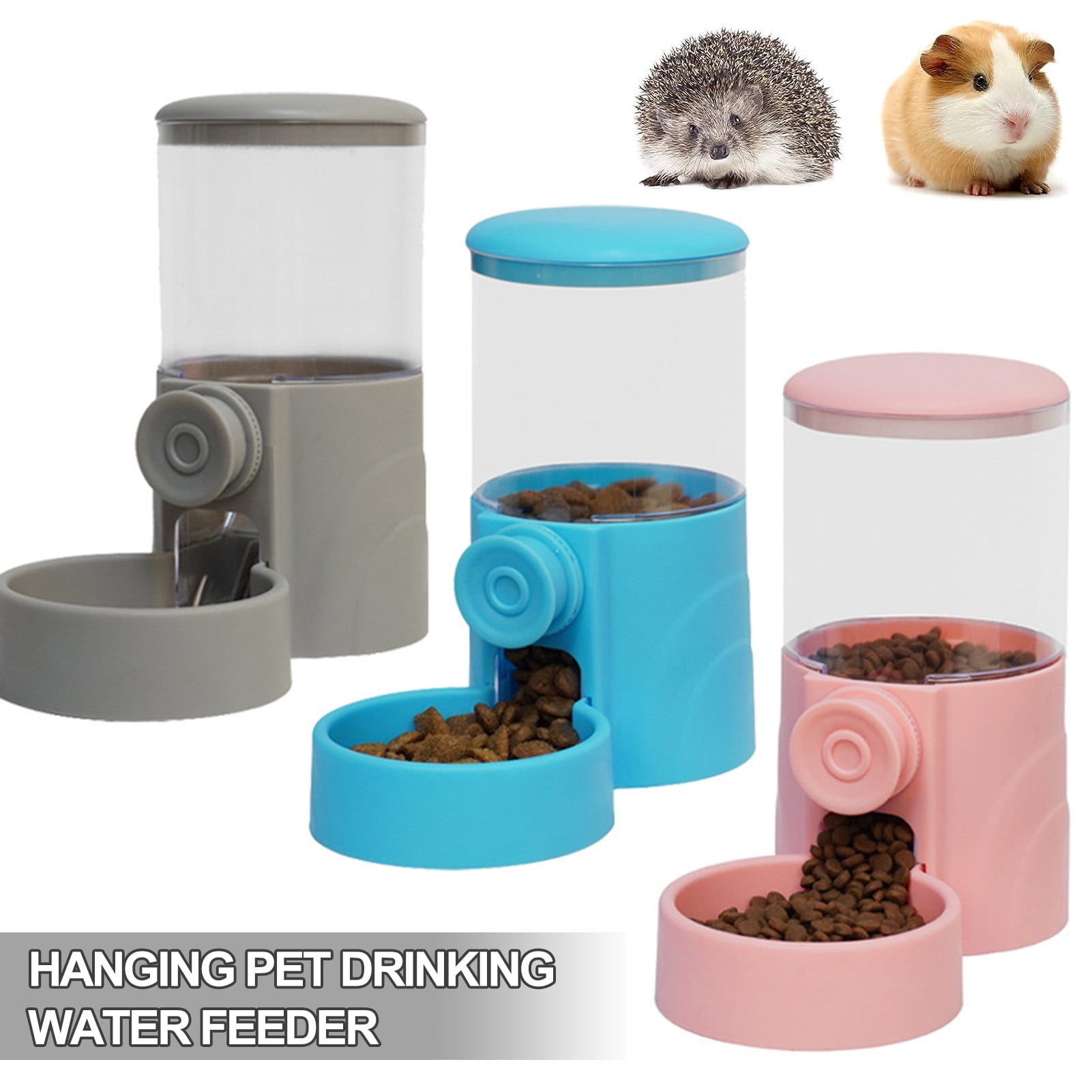 Rabbit Food Bowl Water Bottle Hanging Pet Feeder Automatic Pet Food ...