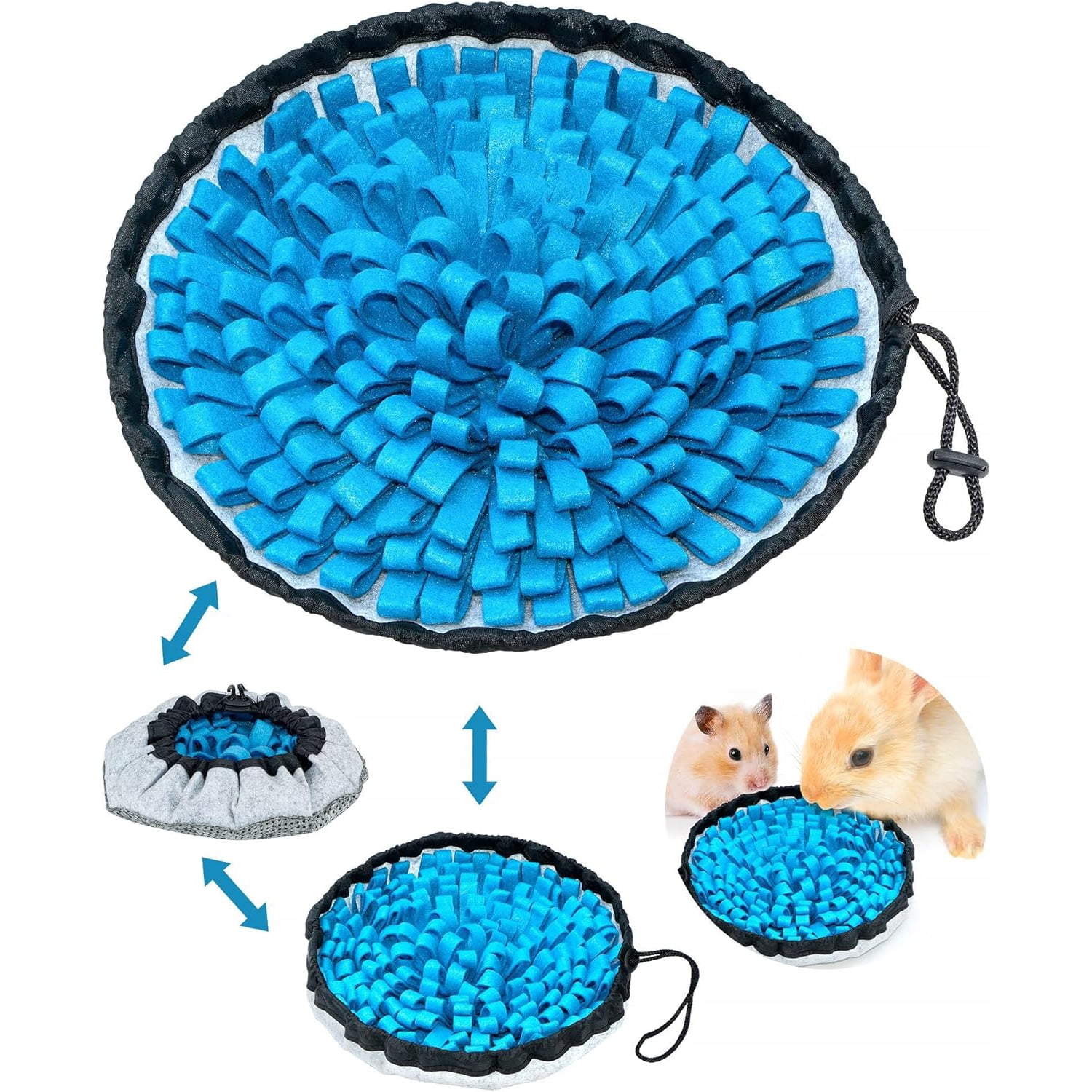 Rabbit Foraging Mat, Guinea Pigs Toys for Boredom, 12" x 12" Polar ...