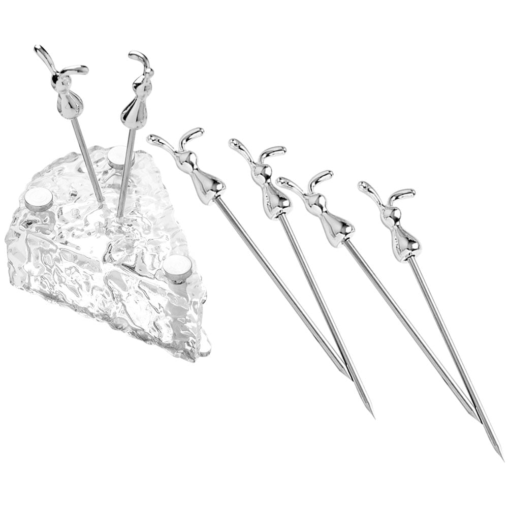 Raindrops 1 Set Stainless Steel Rabbit Fruit Picks Nordic Style ...