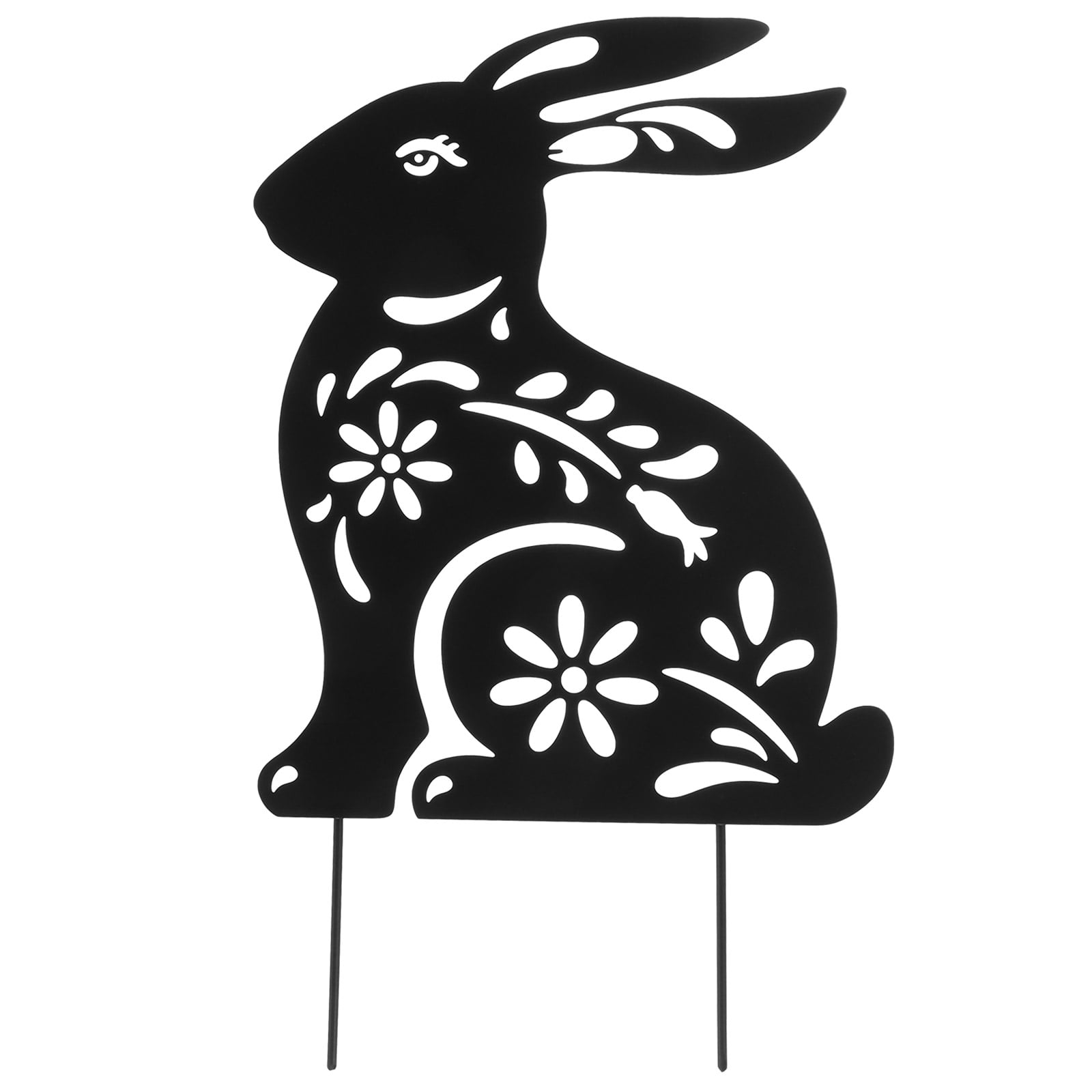 Rabbit Garden Stake Animal Stake Decorative Garden Stake Garden Outdoor ...