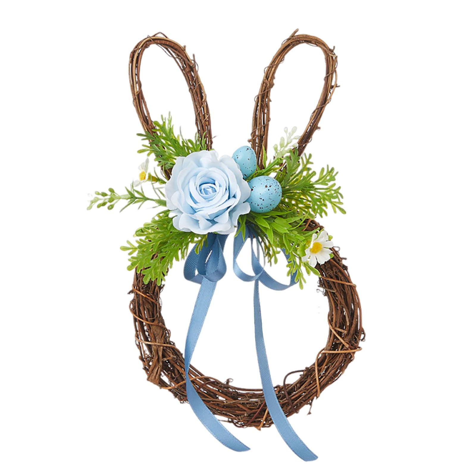 Rabbit Garland Front Fibromyalgia Bunny Door Decoration Rattan Bunny ...