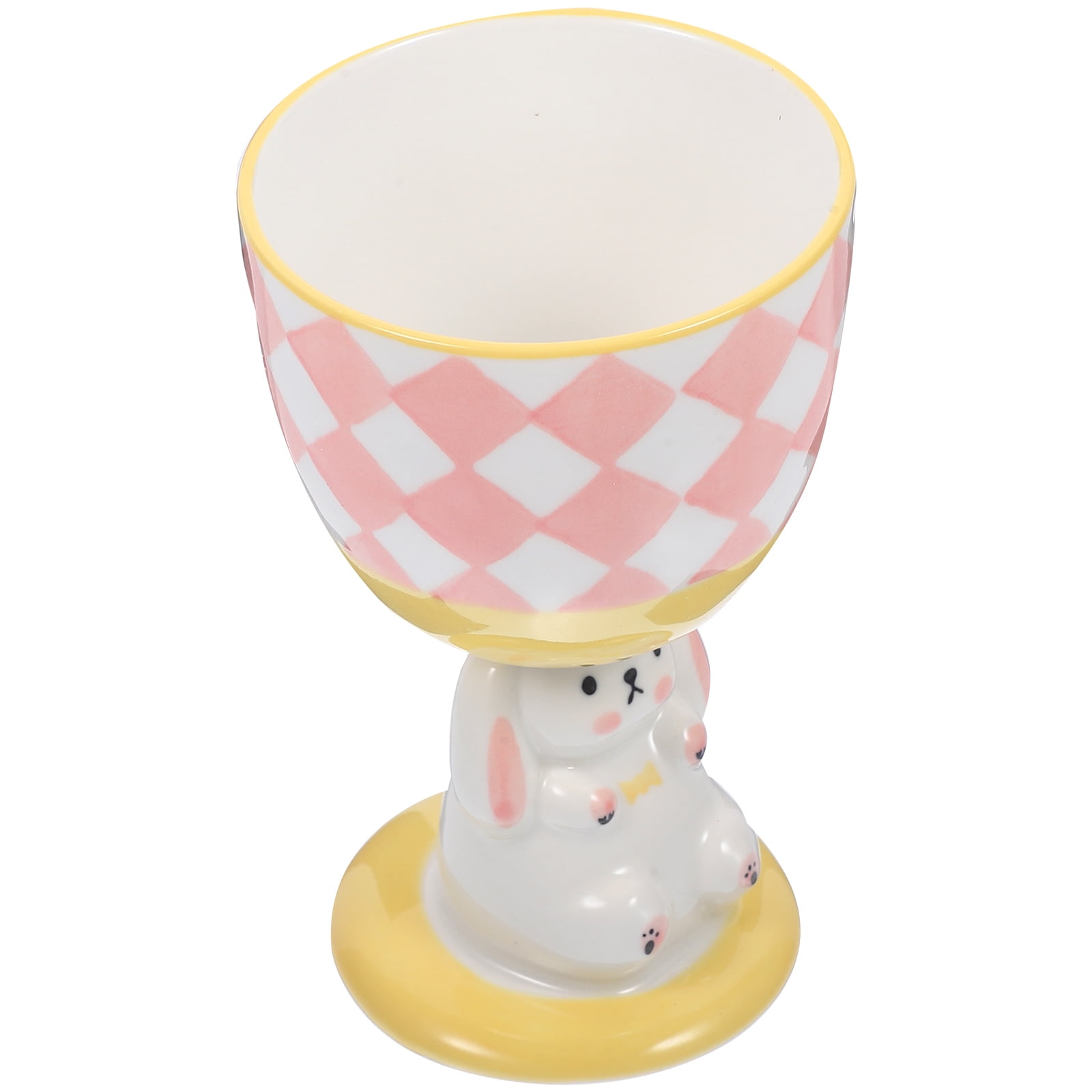 Rabbit Goblet Water Glasses Valentine's Day Goblet Ice Cream Cups ...