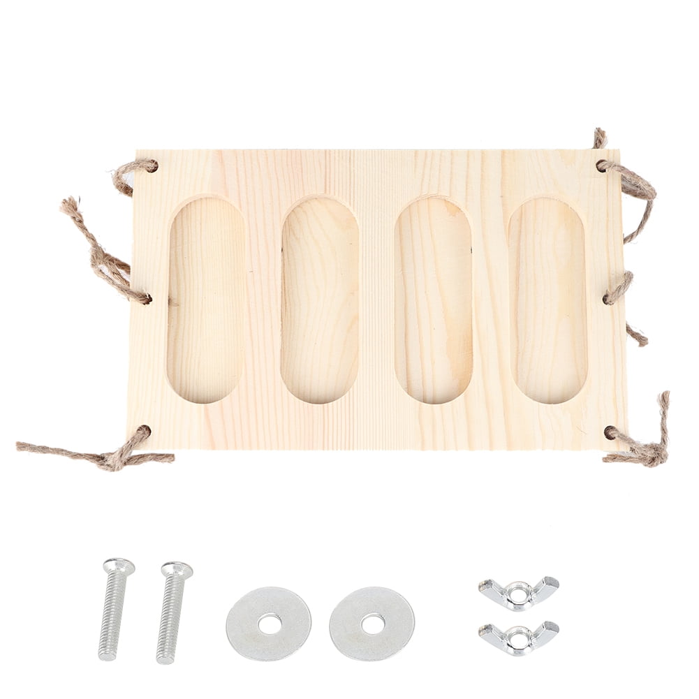 Rabbit Grass Frame Hay Feeder Wooden Grass Feeding Shelf Folding Hay ...