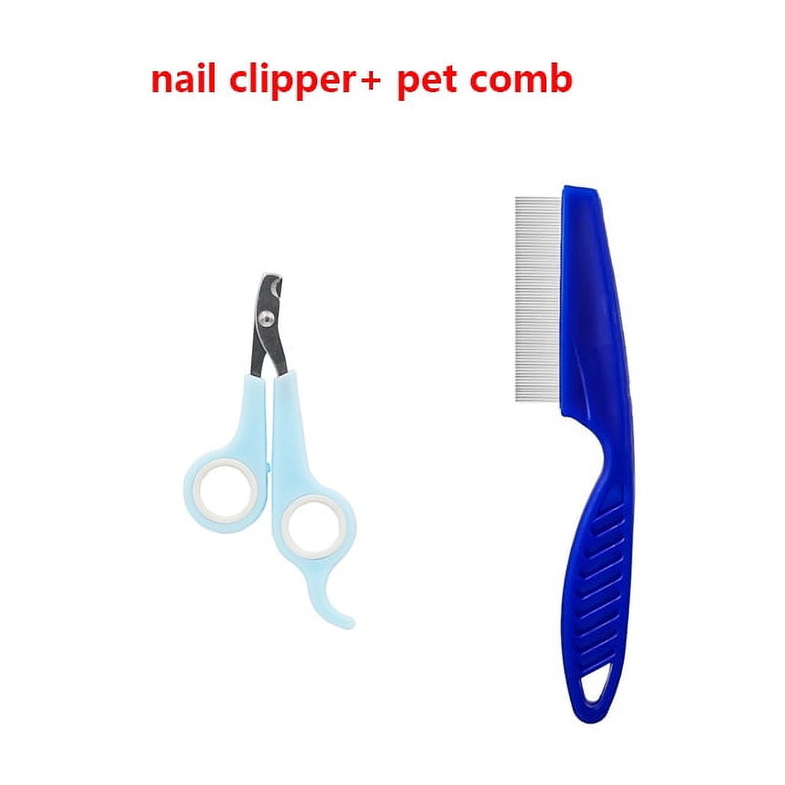 Rabbit Grooming Kit Tear Stain Remover Cleaning Combs Pet Nail Clipper ...
