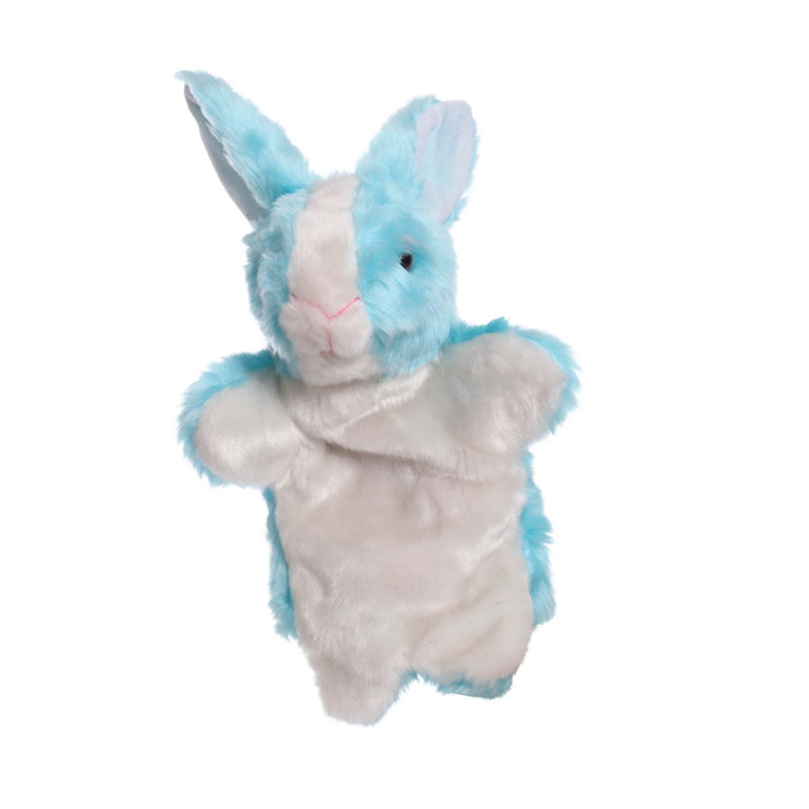 Rabbit Hand Puppet, Fun Small Animal Interactive Hand Puppet,Blue ...