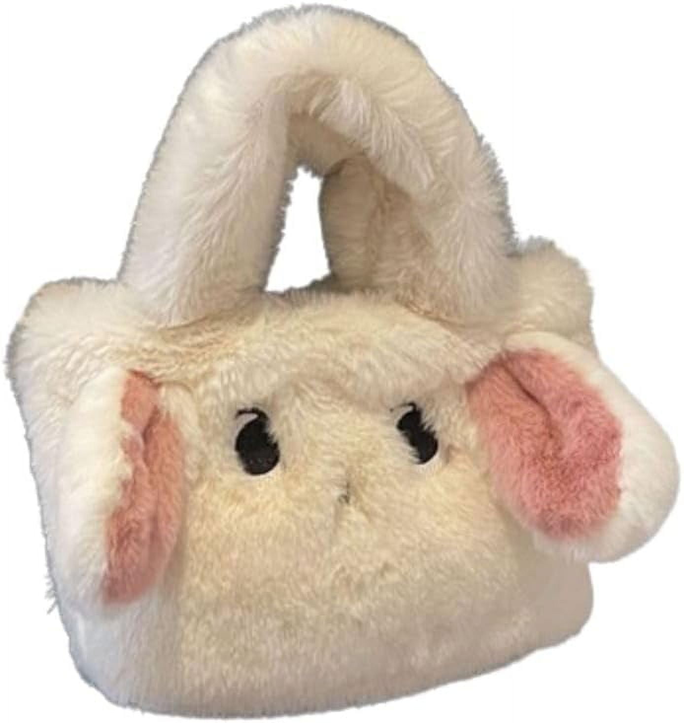Rabbit Handbag Plush Bunny Crossbody Messenger Shoulder Bag Women ...