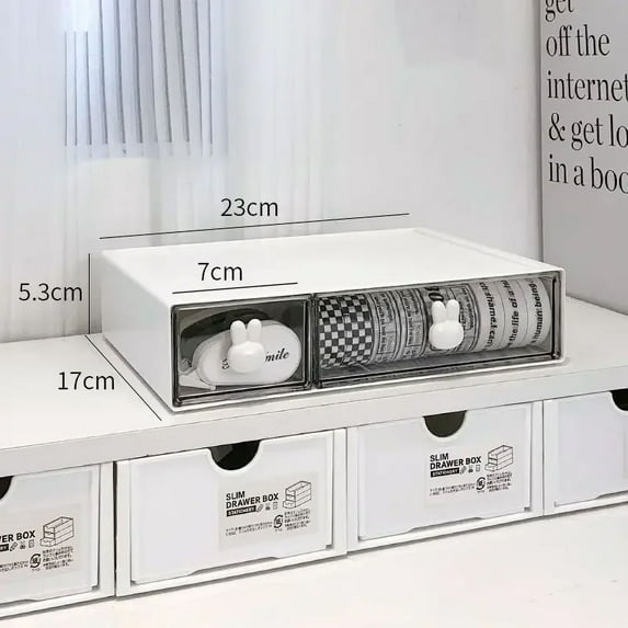 Rabbit Handle Combination Drawer Box Stationery Organizer Desktop ...