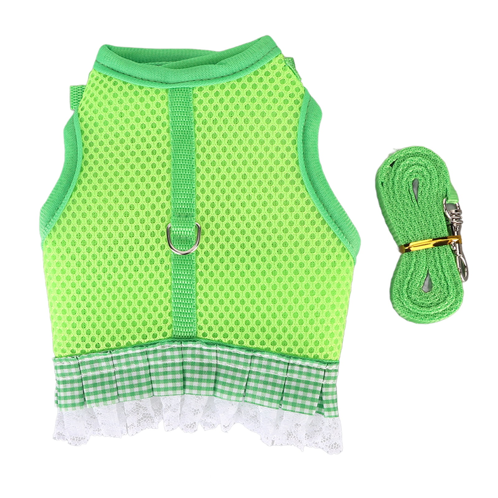 Rabbit Harness and Leash Breathable Mesh Lace Hem Adjustable Rabbit ...