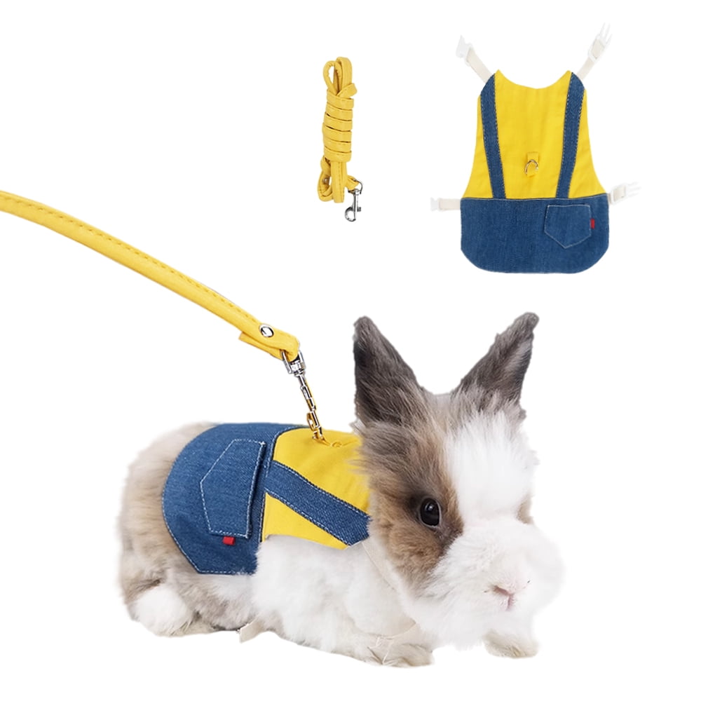 Rabbit Harness and Leash for Walking - Bunny Harness Mesh for Small ...