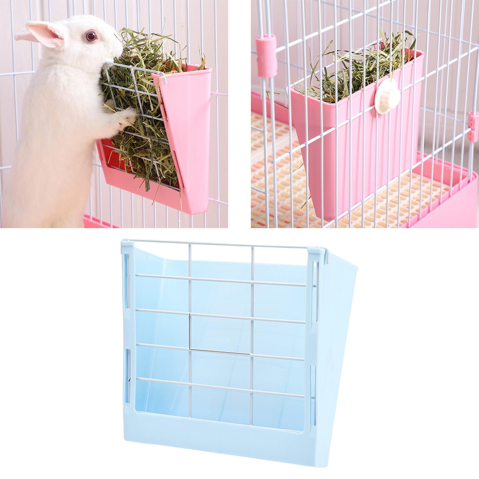 Rabbit Hay Feeder Food Dispenser Cage Hay Dispenser Easy to Install and ...