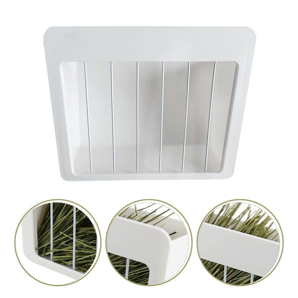 ETEREAUTY Rabbit Feeder hay holder for rabbits White Slow Eating Pet ...