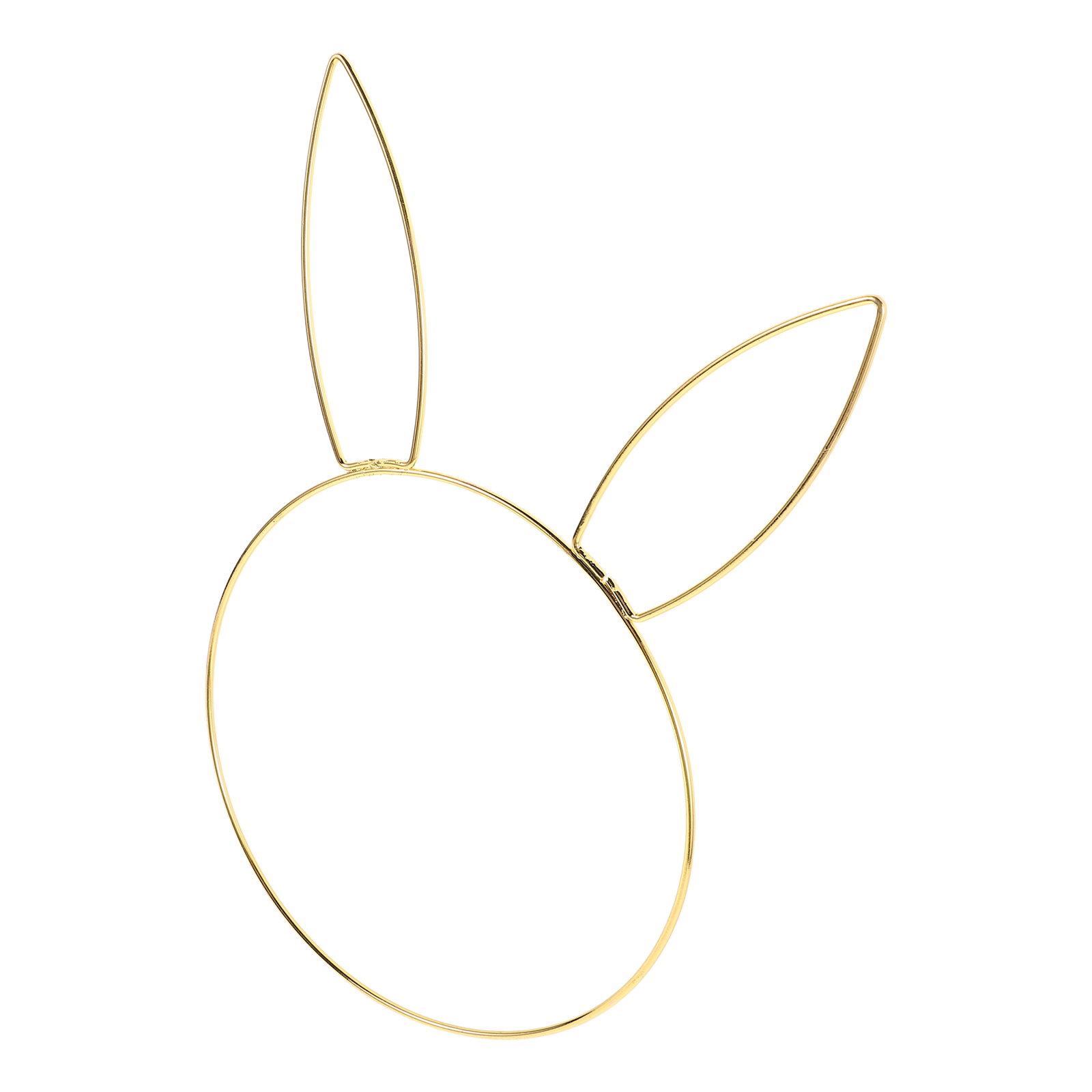 Rabbit Head Round Ornament Rabbit Head Ring Decoration Bunny Head Round ...