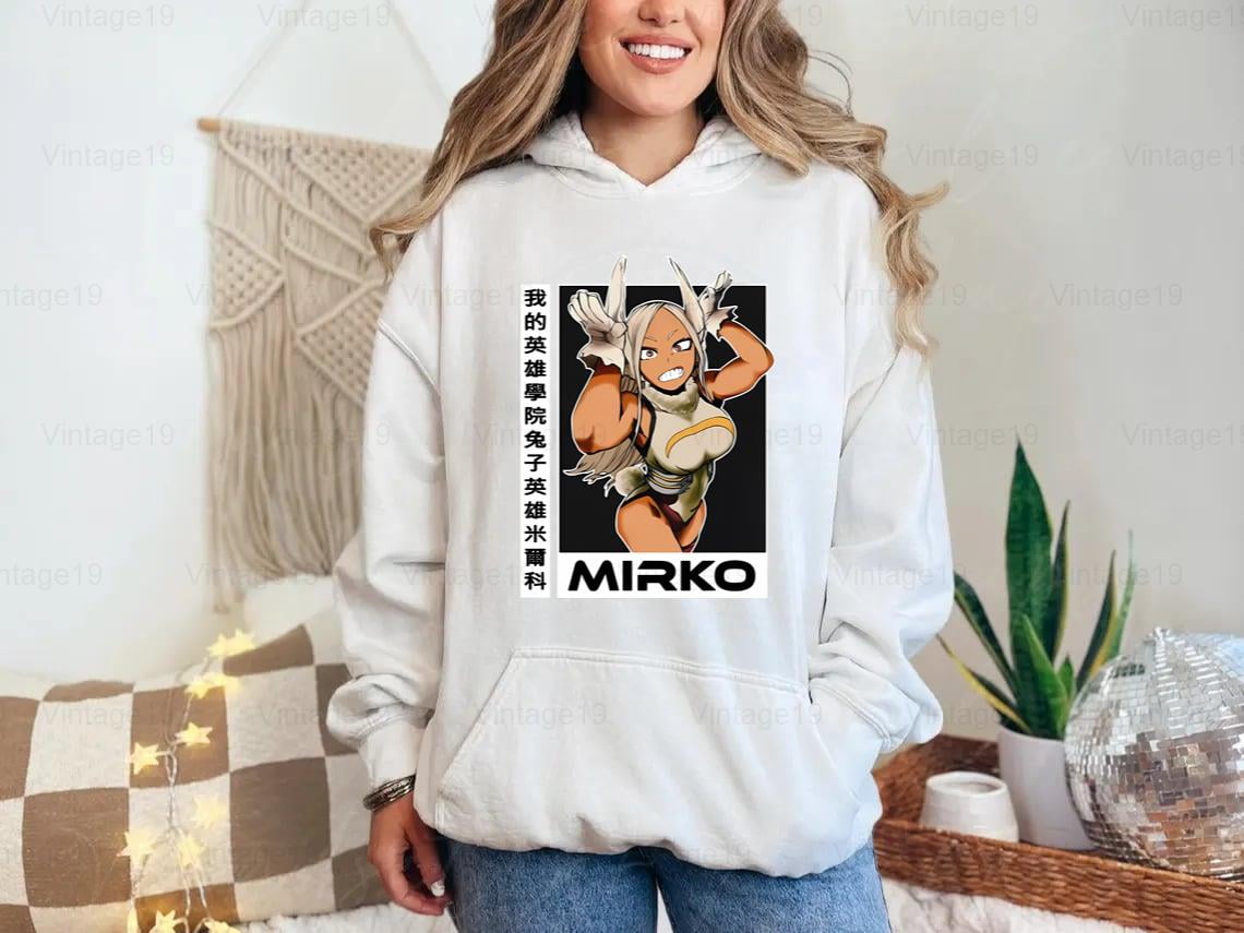 Rabbit Hero Hoodie with My Hero Academia Mirko Art, for men & women, up ...