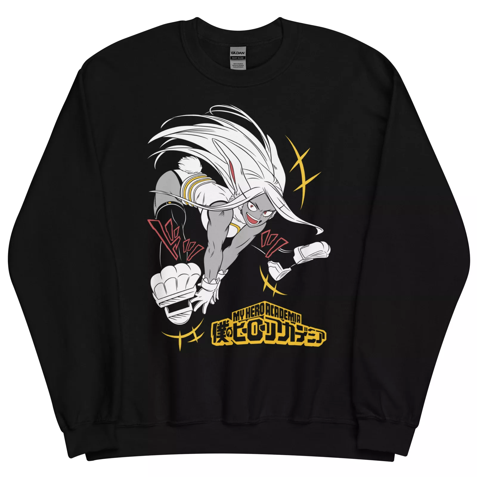 Rabbit Hero Mirko black Sweatshirt anime Rumi Usagiyama Miruko My Hero ...