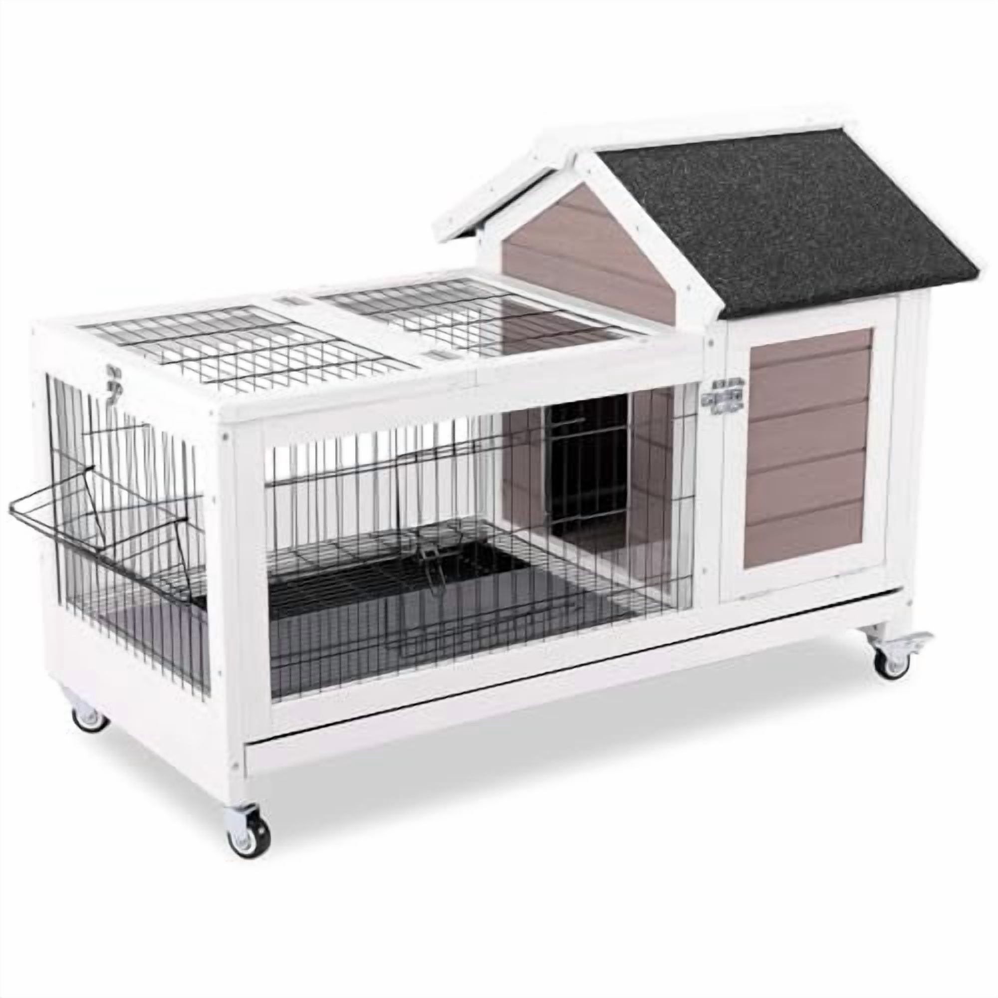 Rabbit Hutch Indoor Bunny Cage Outdoor House with Urine Guards and Tray ...