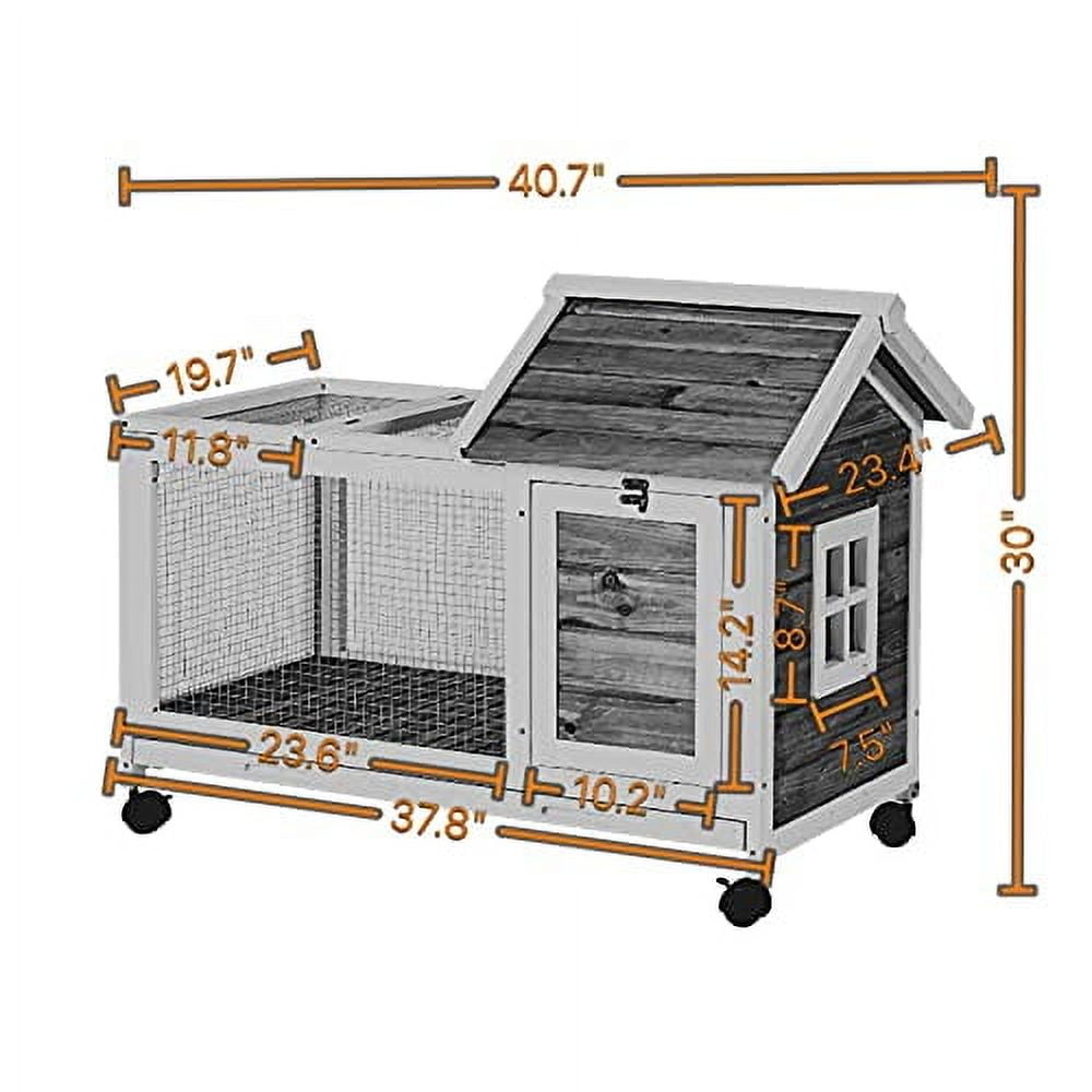 Rabbit Hutch Indoor Bunny Cage Outdoor Rabbit Cage Indoor Large Bunny ...