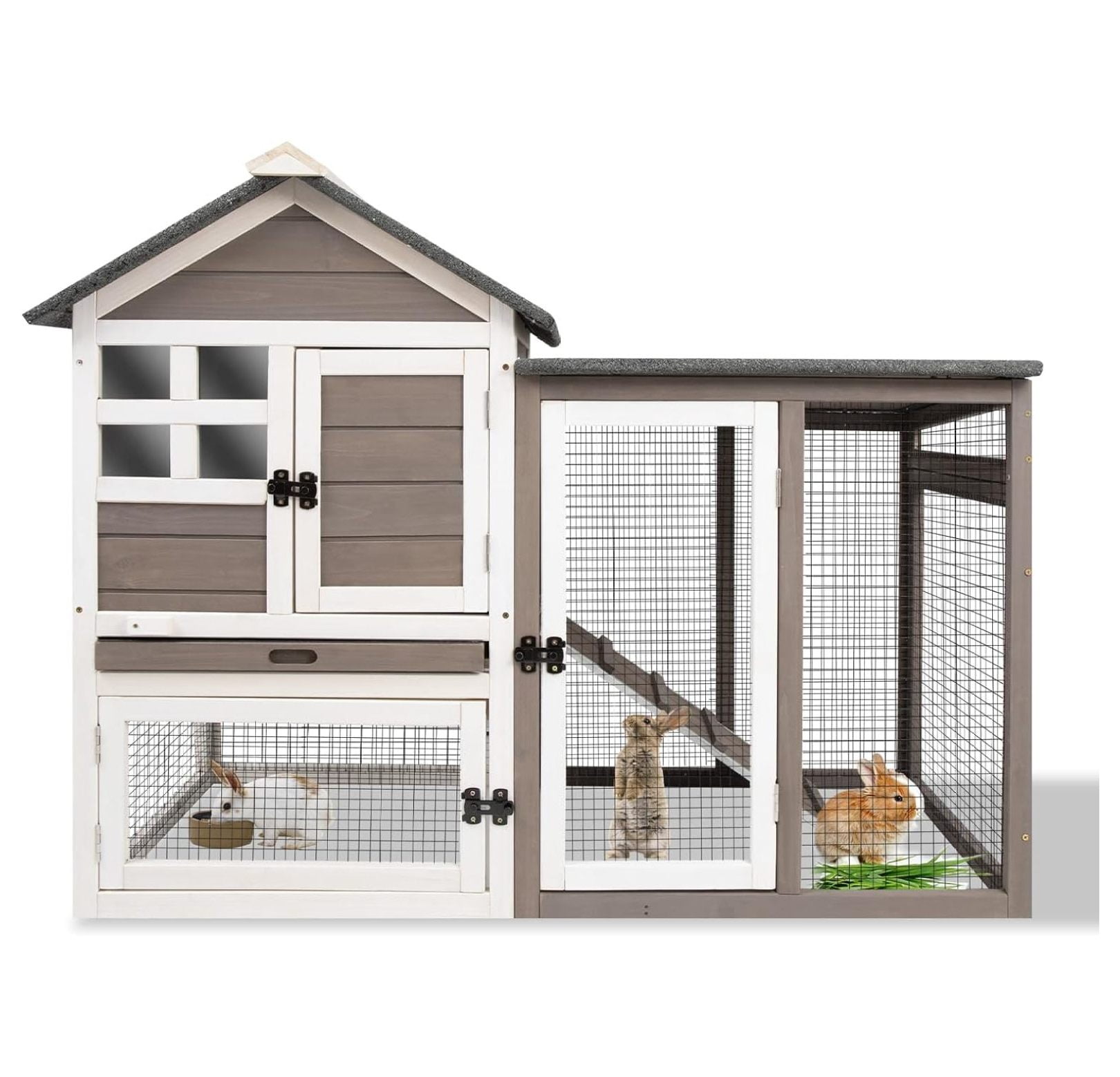 Rabbit Hutch Indoor Bunny Hutch Outdoor Wooden Rabbit Cages Indoor ...