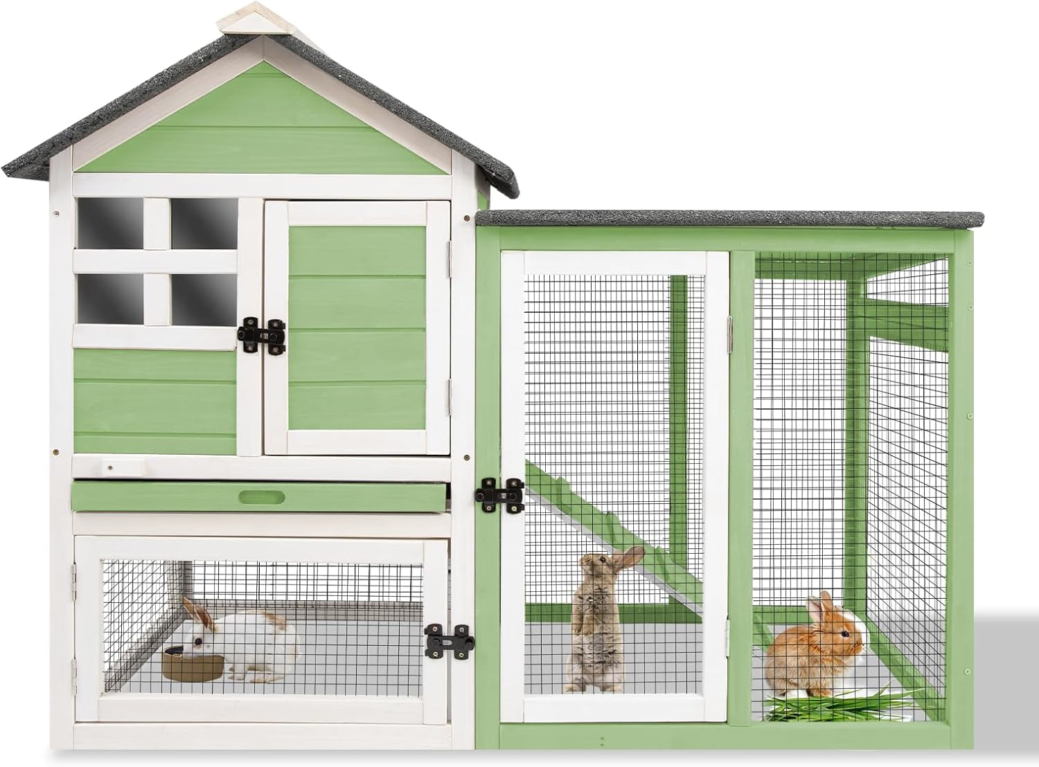 Rabbit Hutch Indoor Bunny Hutch Outdoor Wooden Rabbit Cages Indoor ...