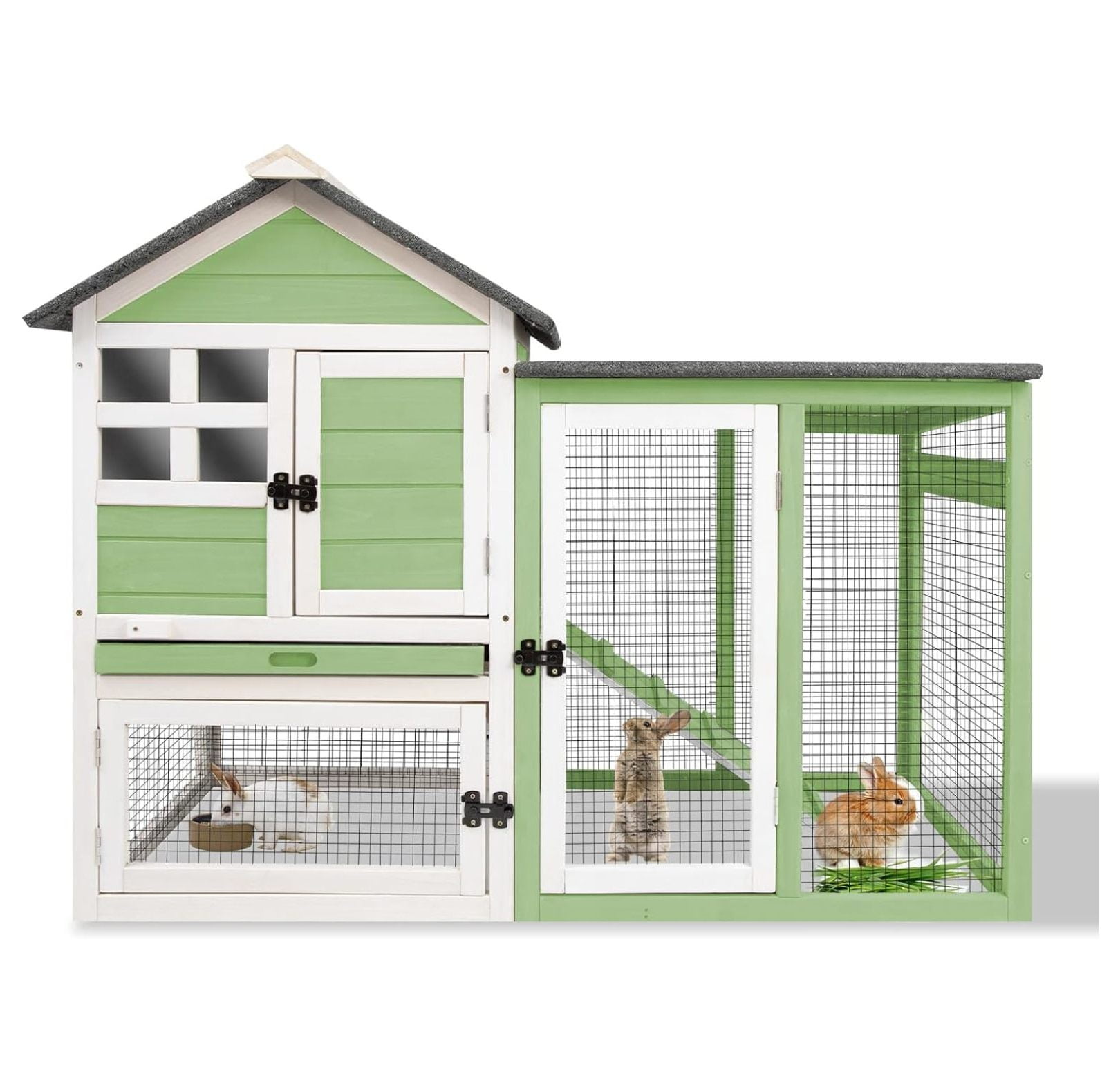 Rabbit Hutch Indoor Large Wooden Rabbit Hutch Outdoor Rabbit Cages ...