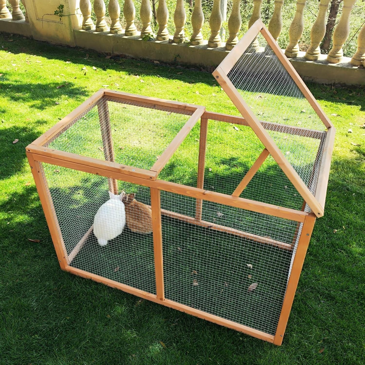Rabbit Hutch Indoor Rabbit Hutch Outdoor Chicken Coop with Pull-Out ...