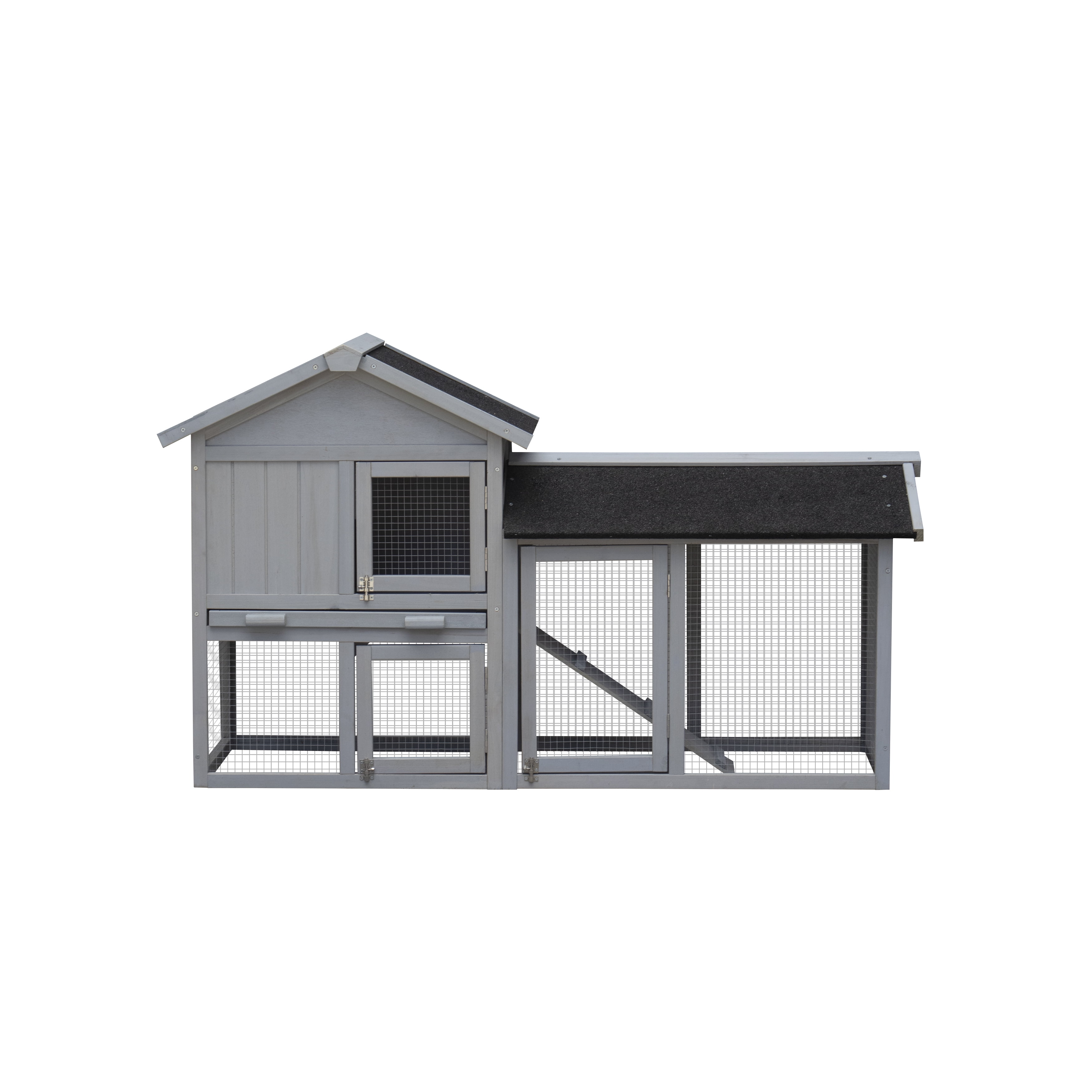 Rabbit Hutch Outdoor Bunny Cage Indoor,Extensible Chicken Coop with ...