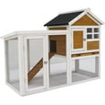 Rabbit Hutch Outdoor Bunny Hutch for Rabbits, Small Chicken Coop, and ...