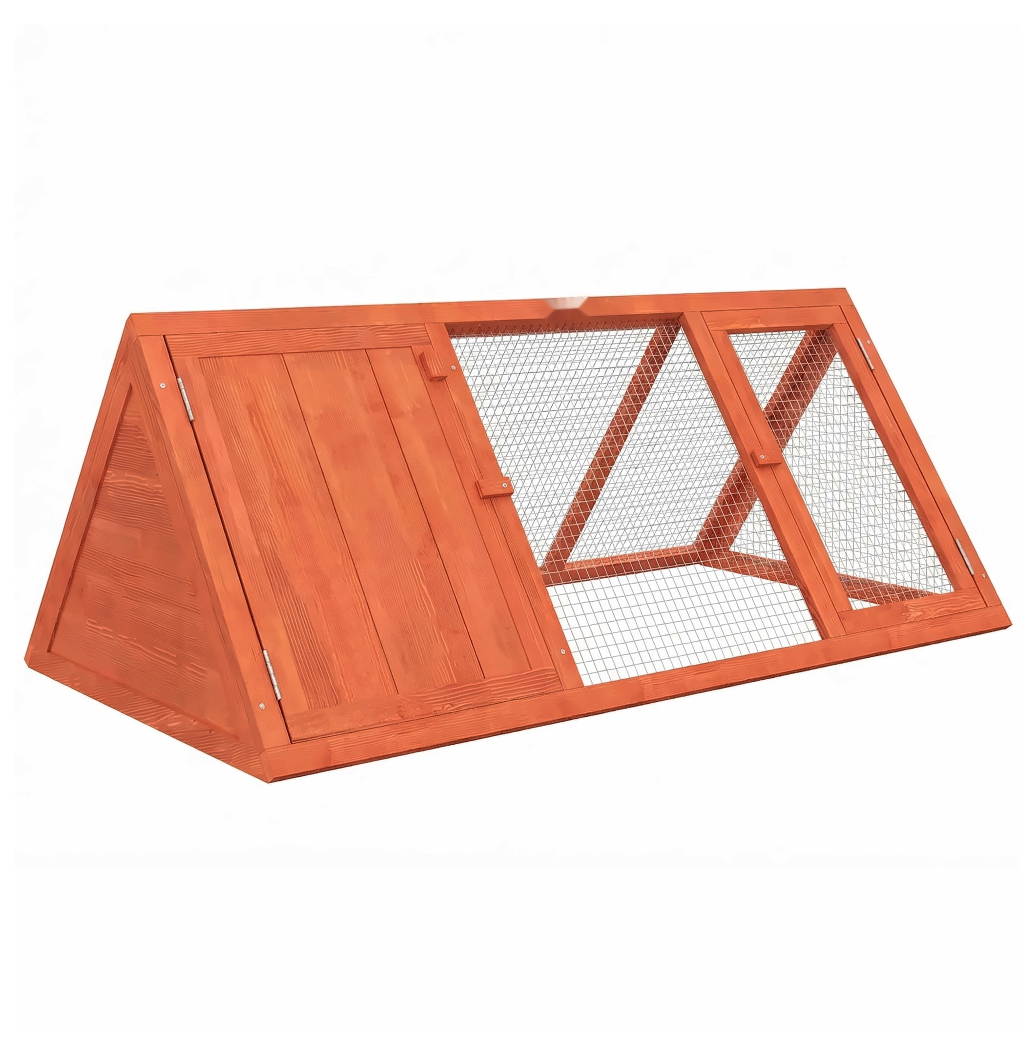 Rabbit Hutch Wooden Guinea Pig Hutch, Outdoor Bunny House with Run ...