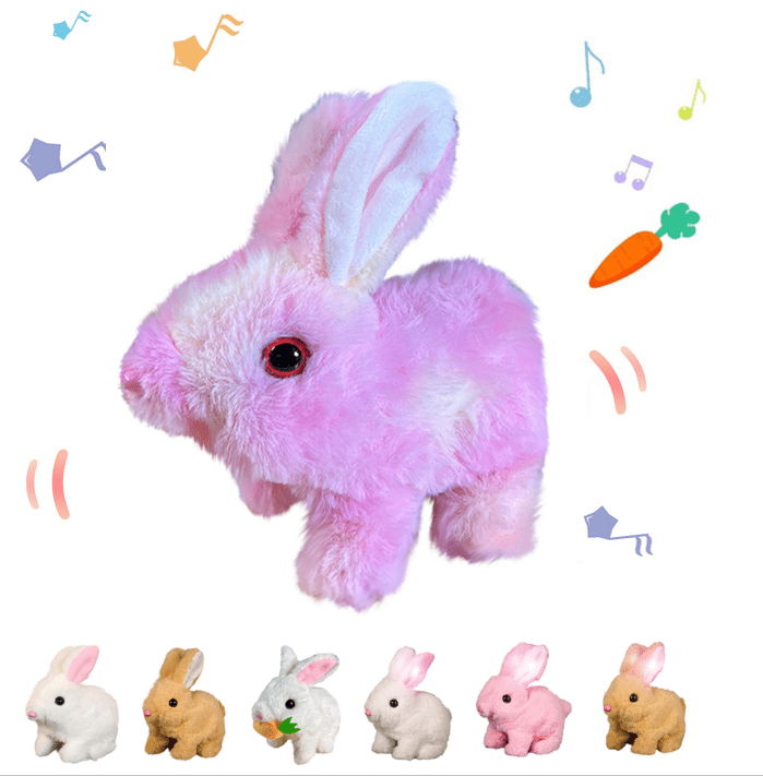 Rabbit Interactive Electronic Pet Plush Bunny Toy with Sounds and ...