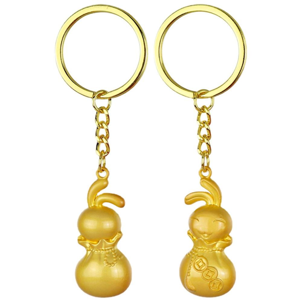 Rabbit Keychain | Festal Golden Brocade Fabric Bags | Rabbit Money ...