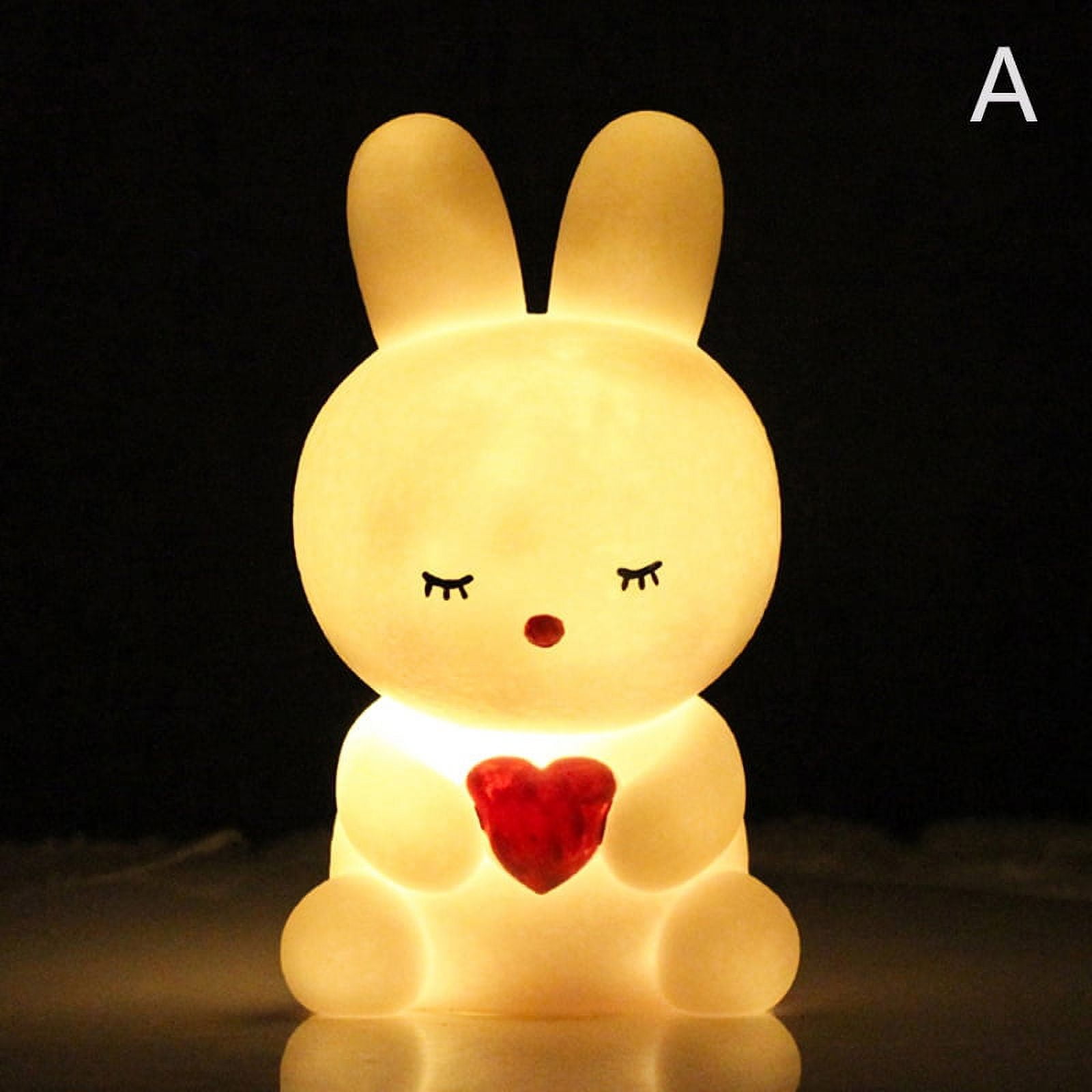 Rabbit LED Night Light For Home Children's Night Light Room Bedside ...
