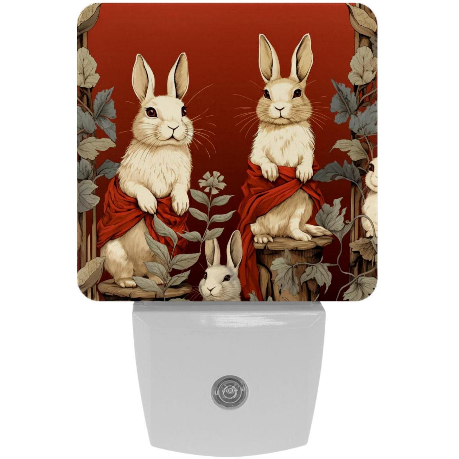 Rabbit LED Square Night Light - Energy Efficient Plug-in Nightlight ...