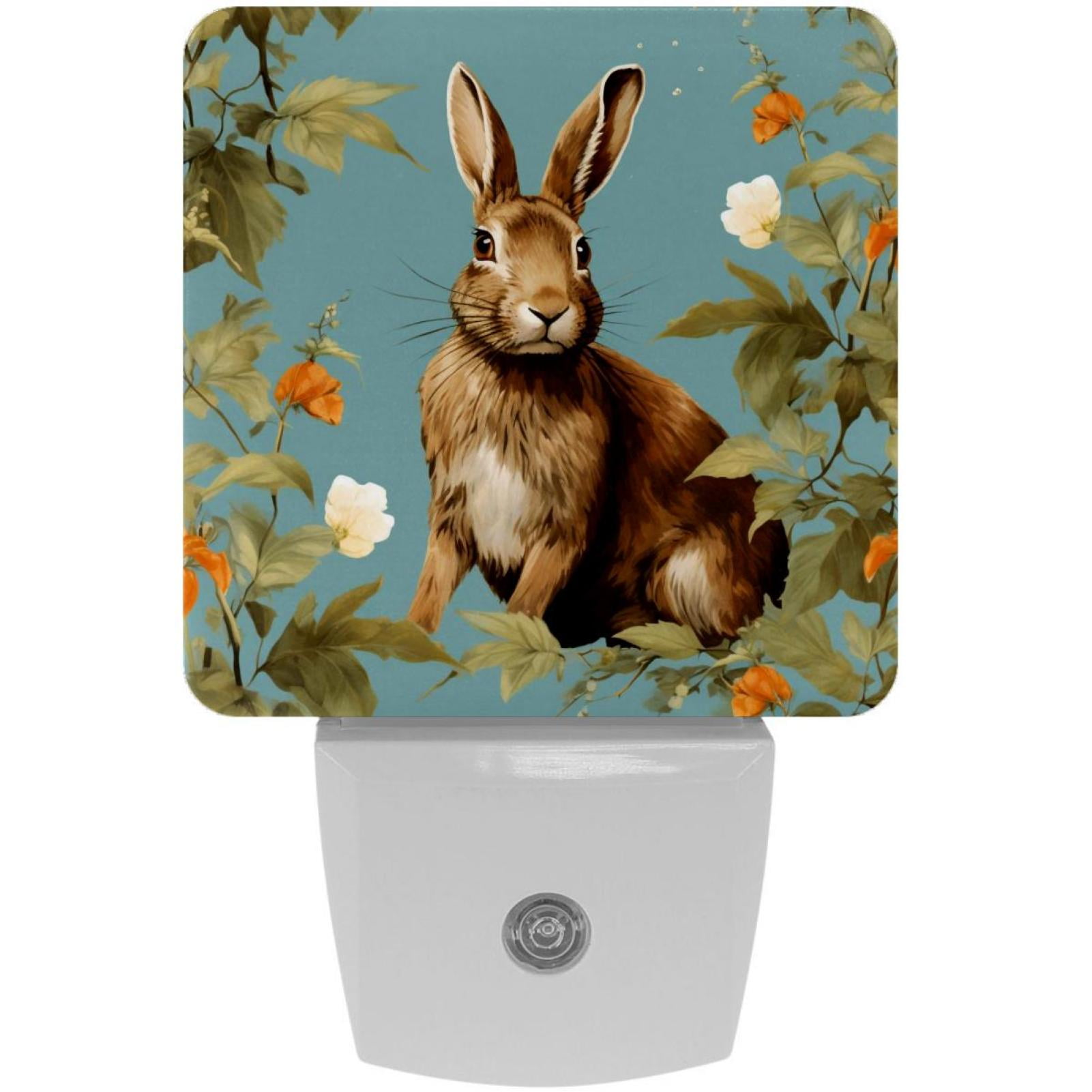 Rabbit LED Square Night Light - Small and Bright Square-shaped LED ...