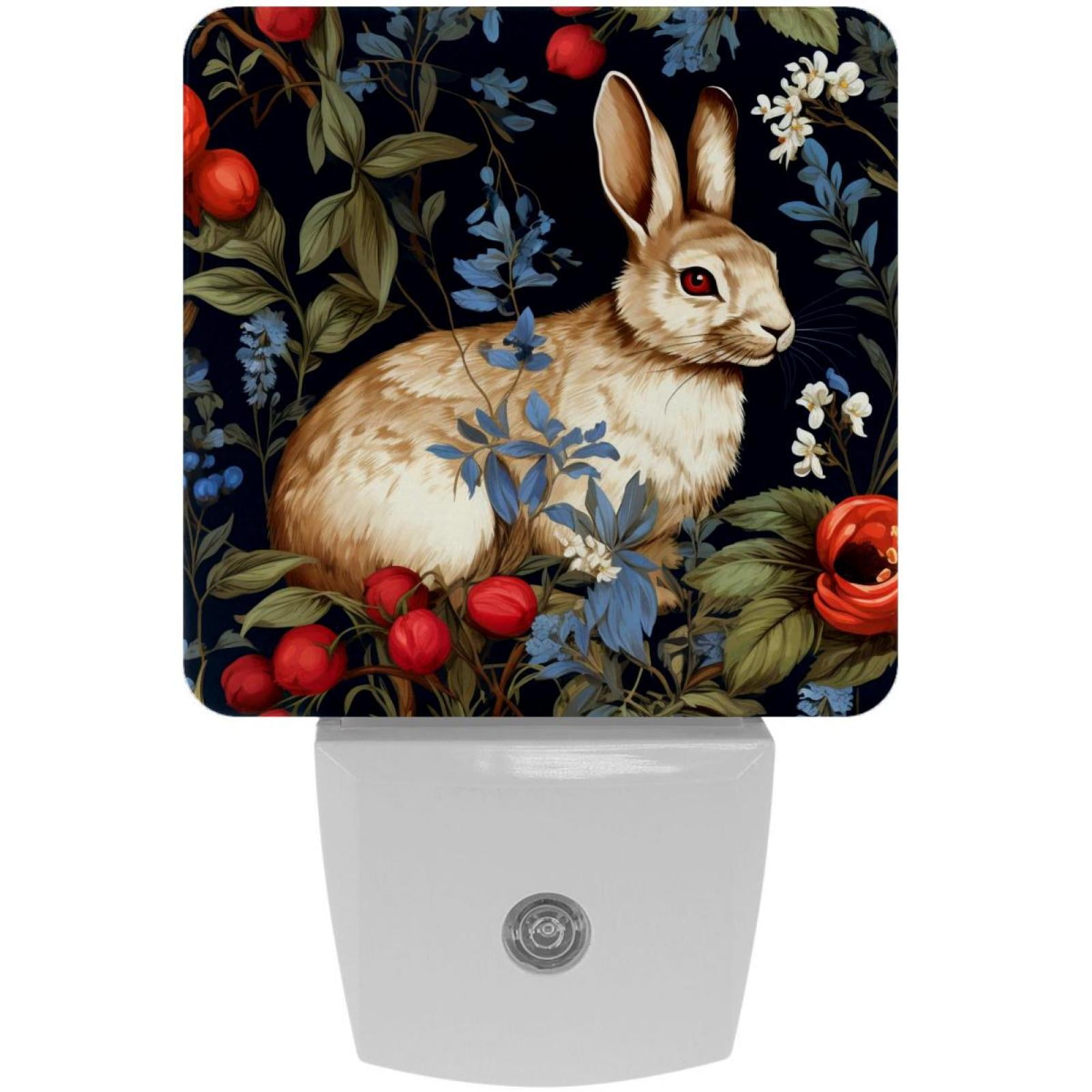 Rabbit LED Square Night Light - Small and Bright Square-shaped LED ...