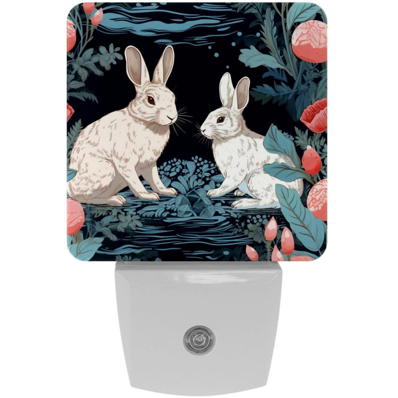 Rabbit LED Square Night Lights - Bedside Lighting Solution for a ...