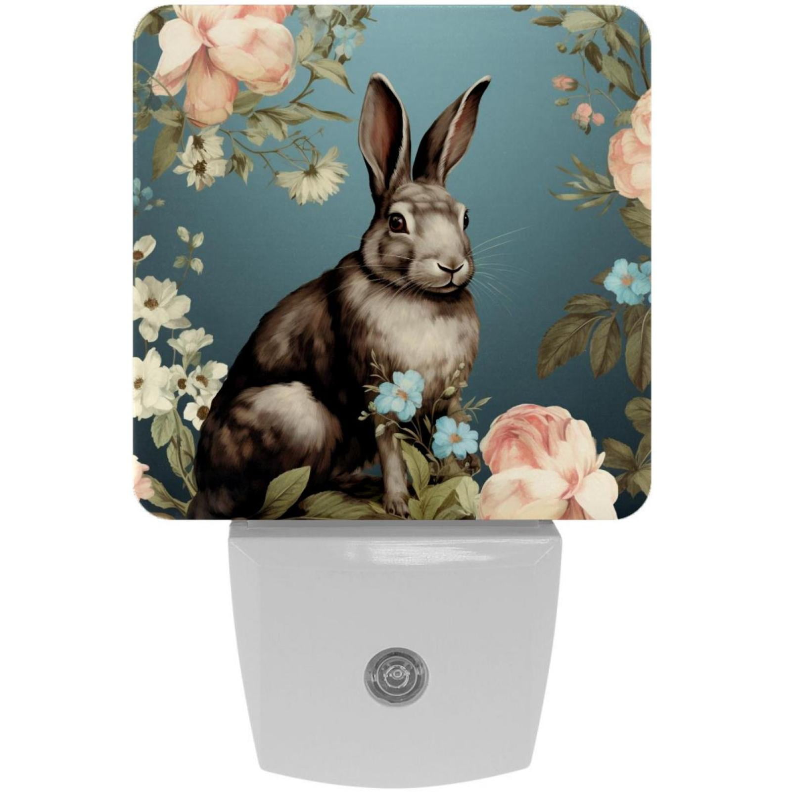 Rabbit LED Square Night Lights - Modern Design, Energy Efficient Indoor ...