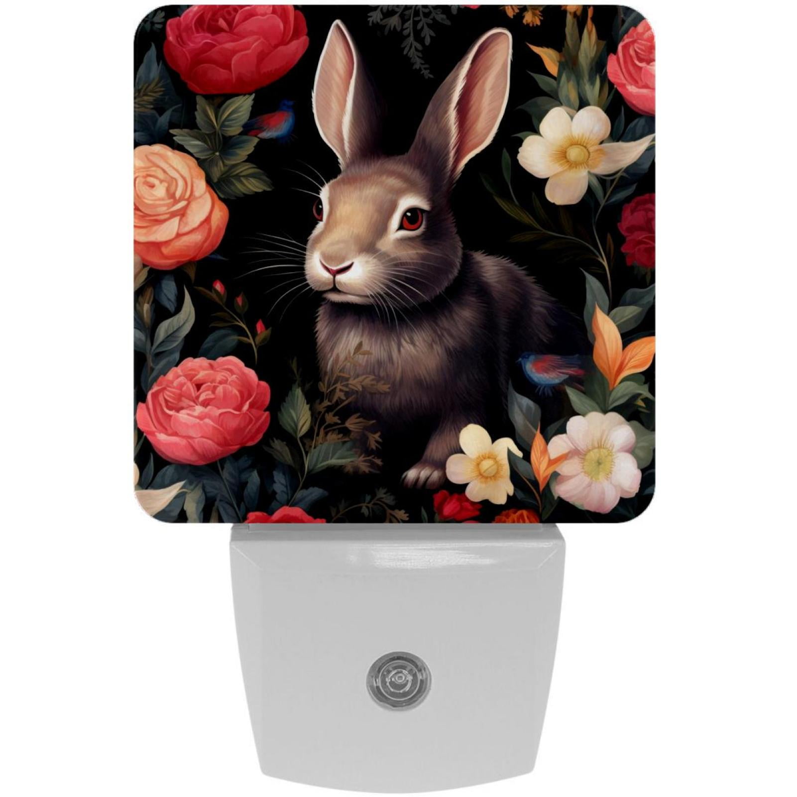 Rabbit LED Square Night Lights- Modern and Energy Efficient Bedside ...