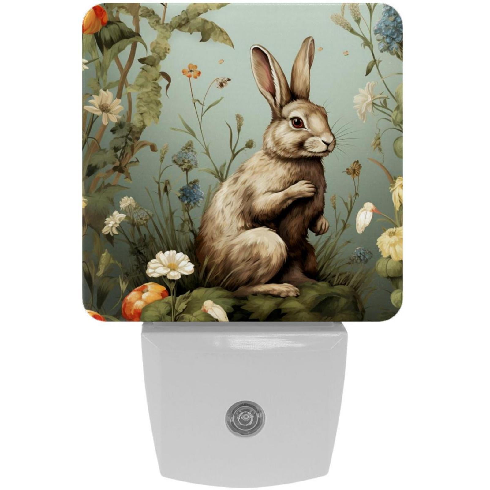 Rabbit LED Square Night Lights- Modern and Energy Efficient Bedside ...